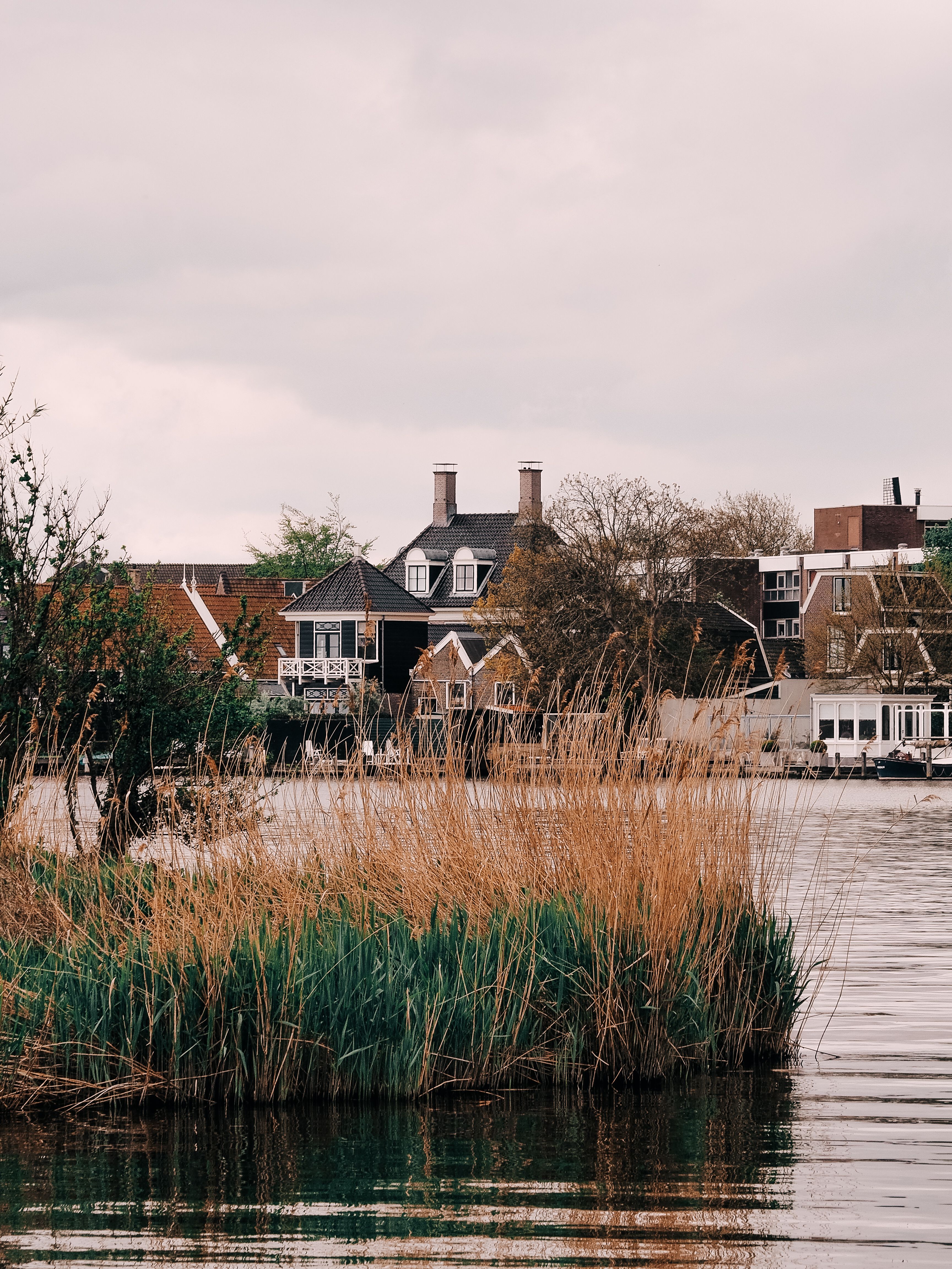 A Brown and White Building Near Body of Water · Free Stock Photo