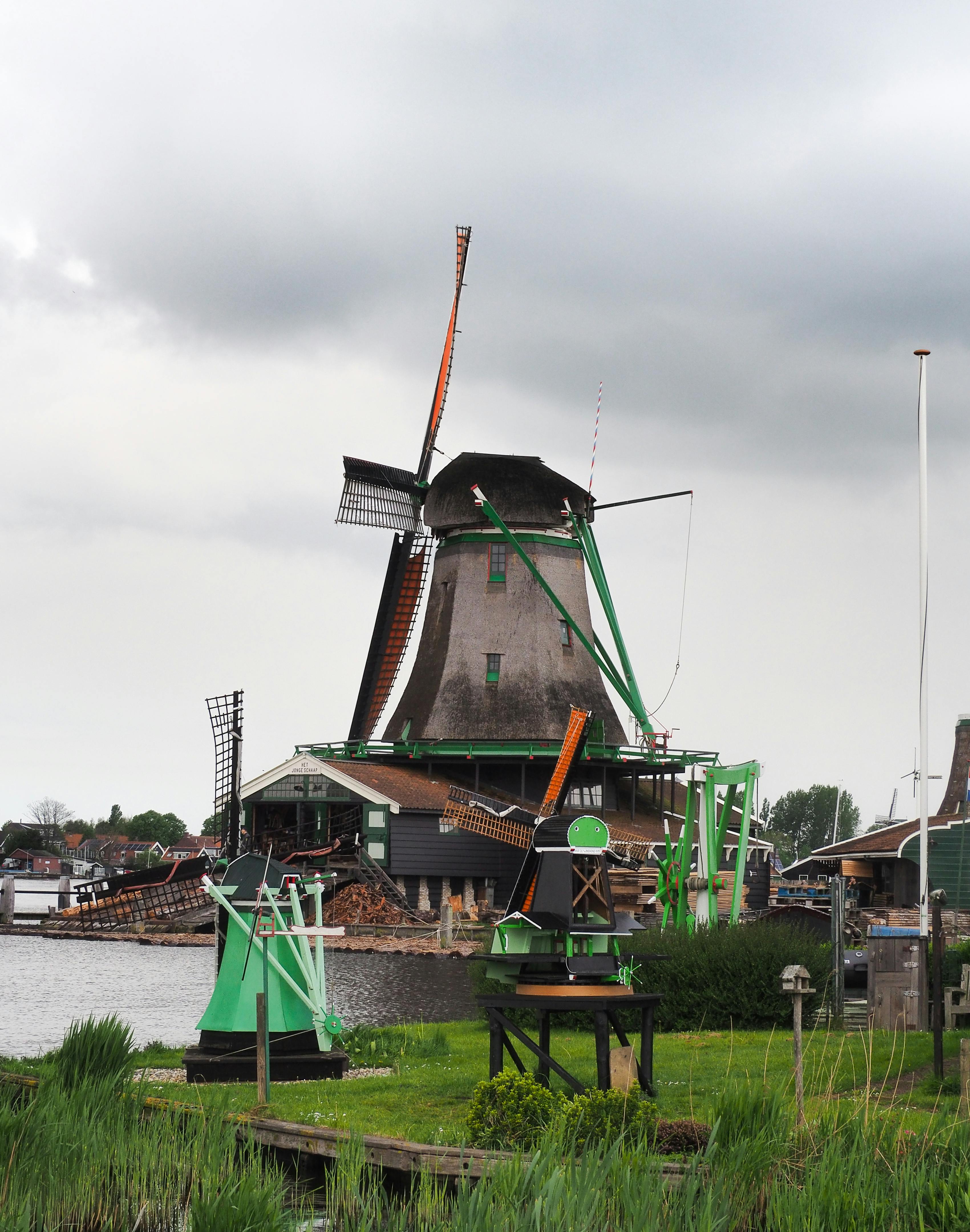 Two White Rice Mills · Free Stock Photo