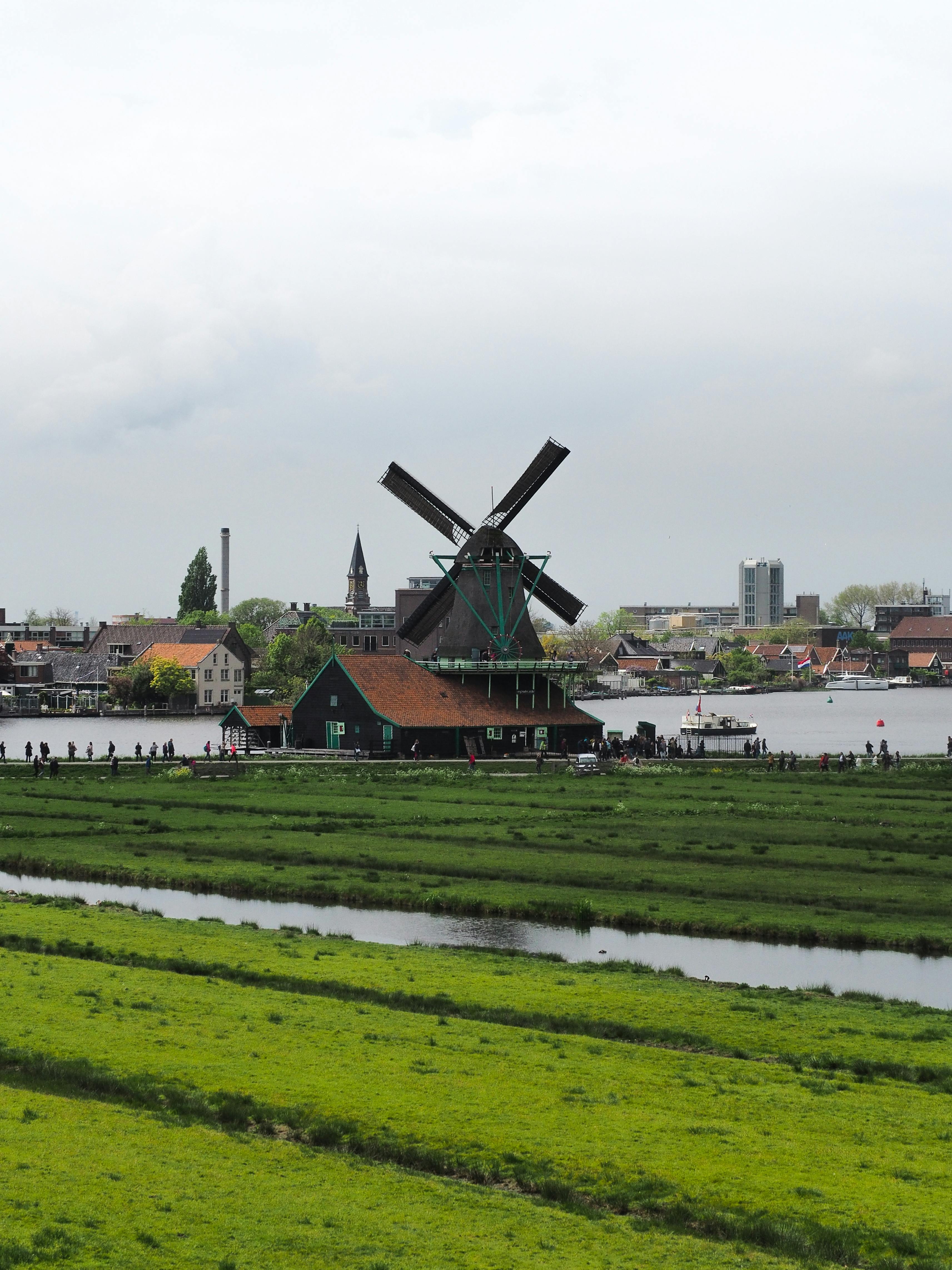 Photography of Windmill Beside the river · Free Stock Photo