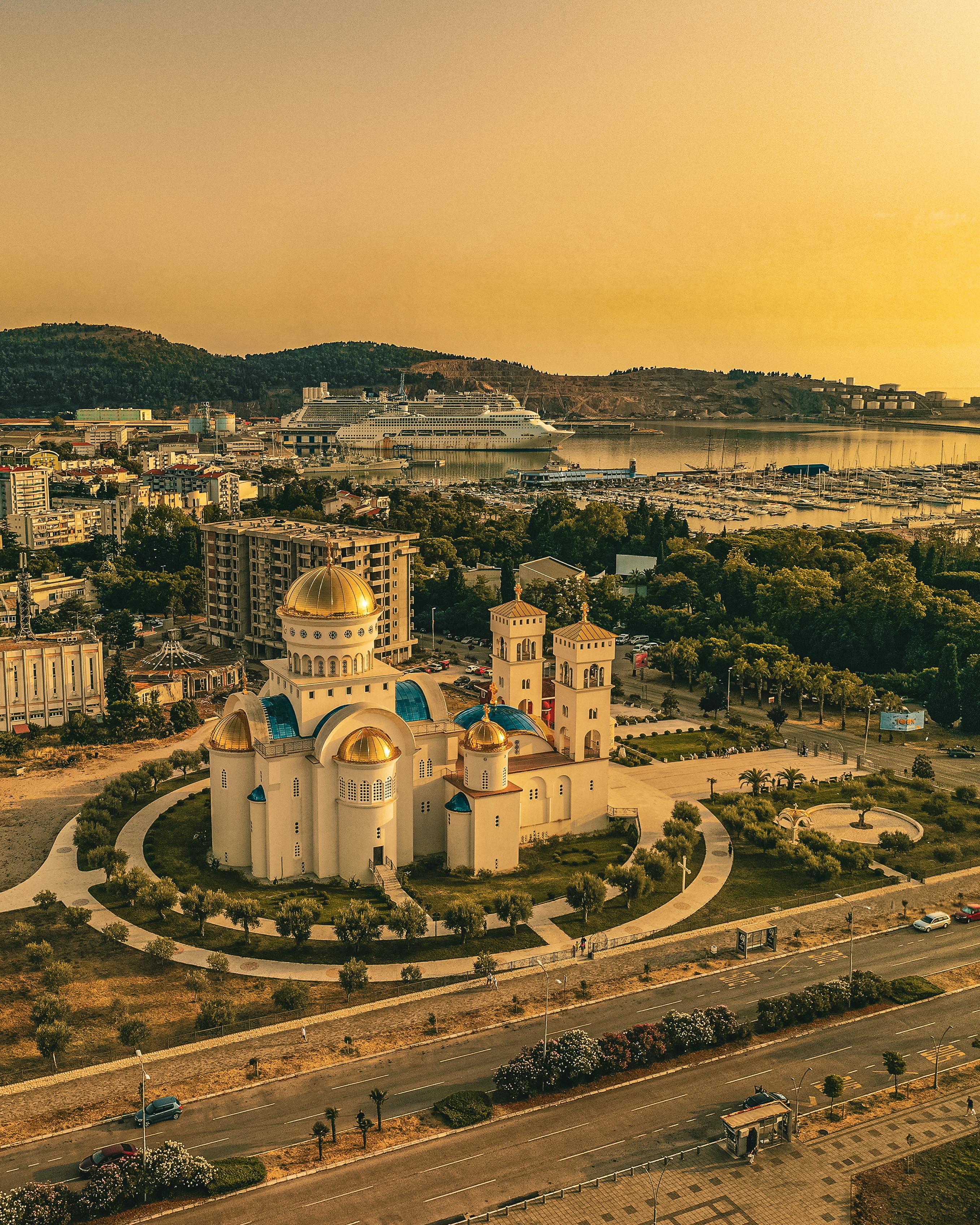 Aerial Shot of Eastern Architecture Buildings · Free Stock Photo