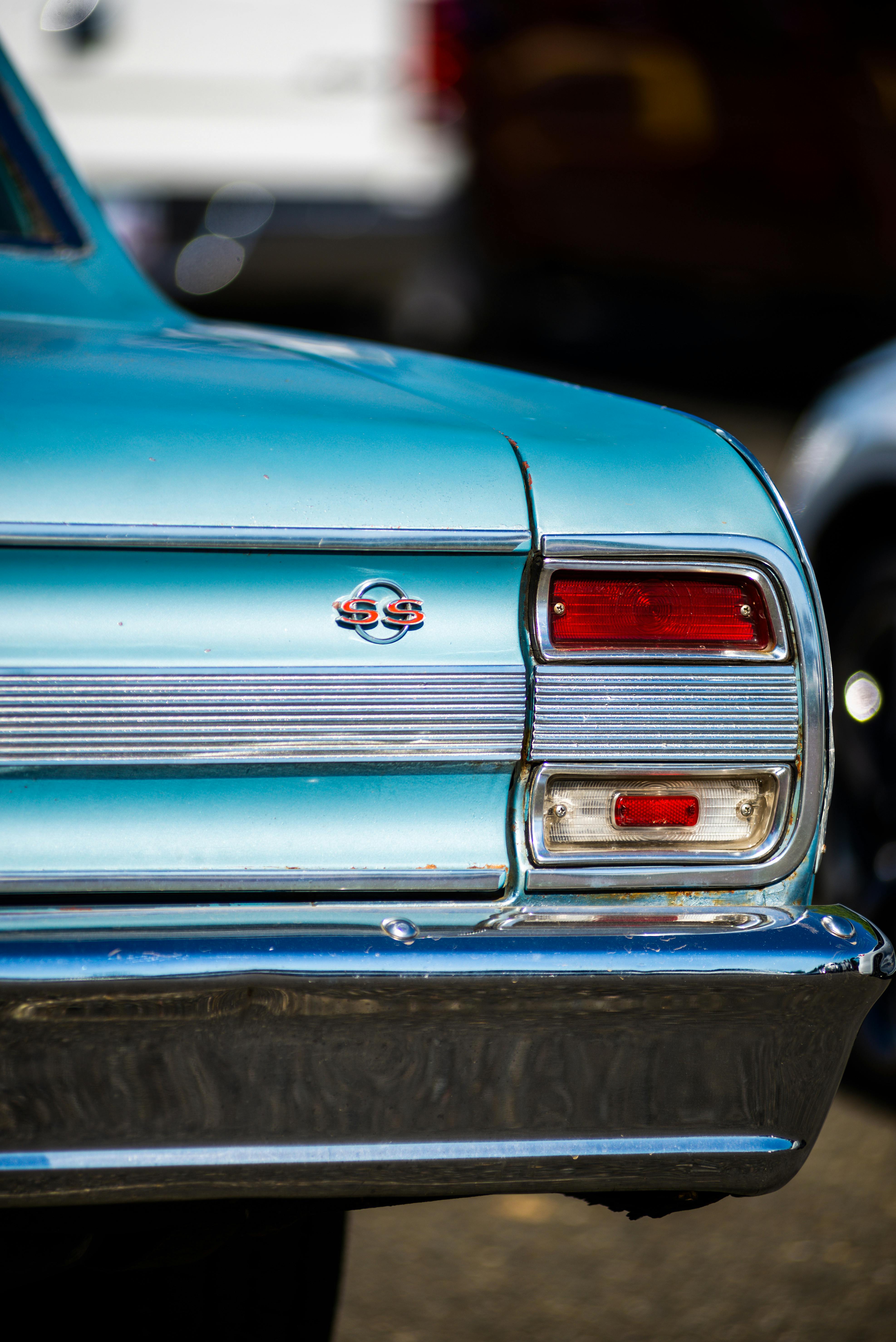 Close-up of Retro Car Front · Free Stock Photo