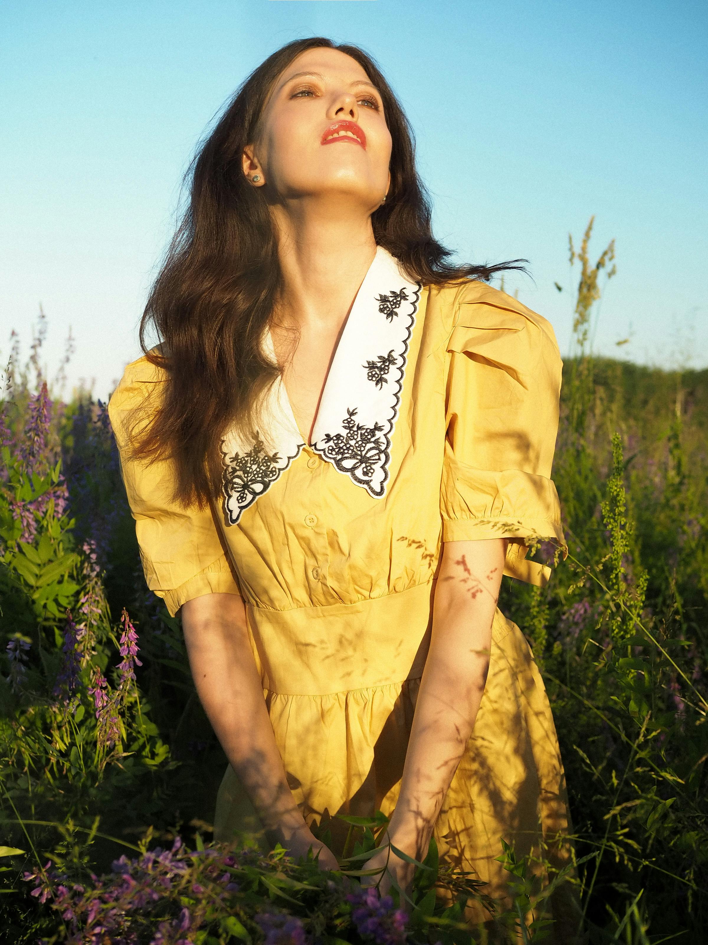 Woman in Yellow Dress · Free Stock Photo