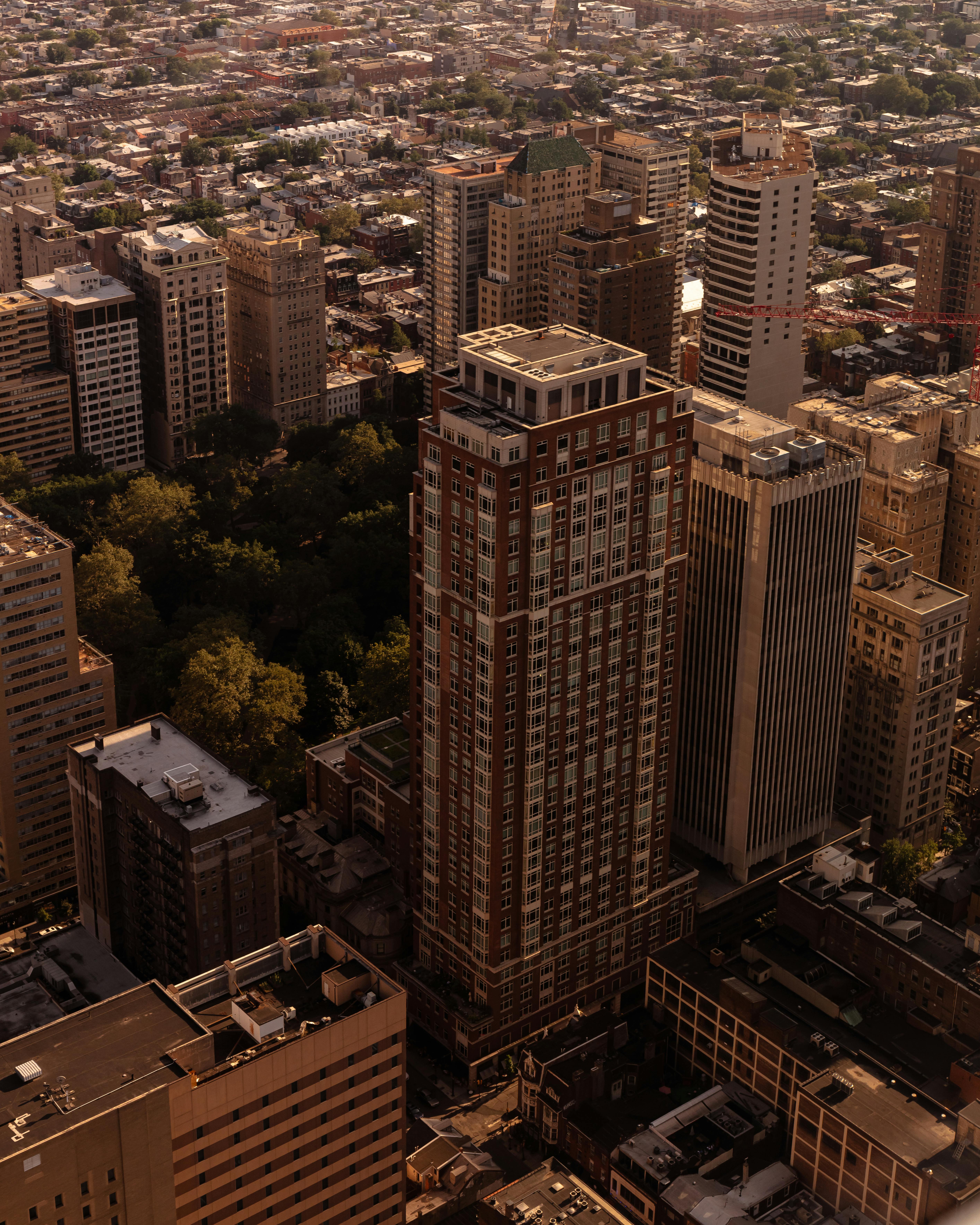 Brown City Buildings in Aerial photography · Free Stock Photo