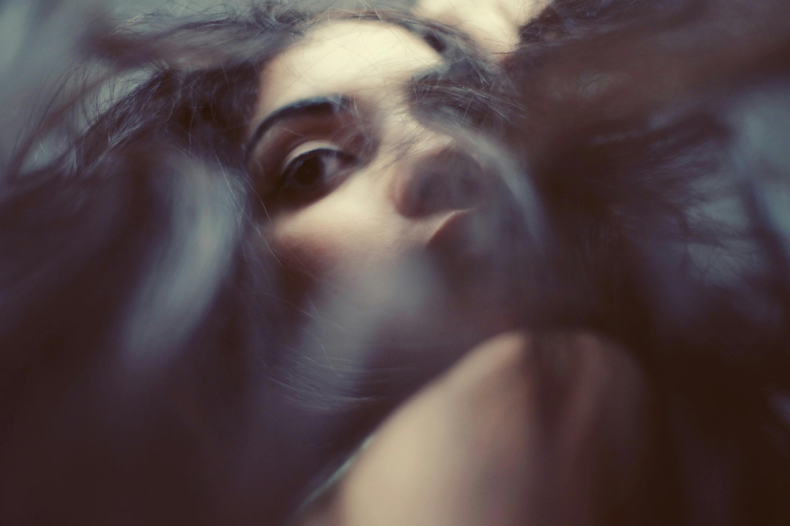 Grayscale of Woman · Free Stock Photo