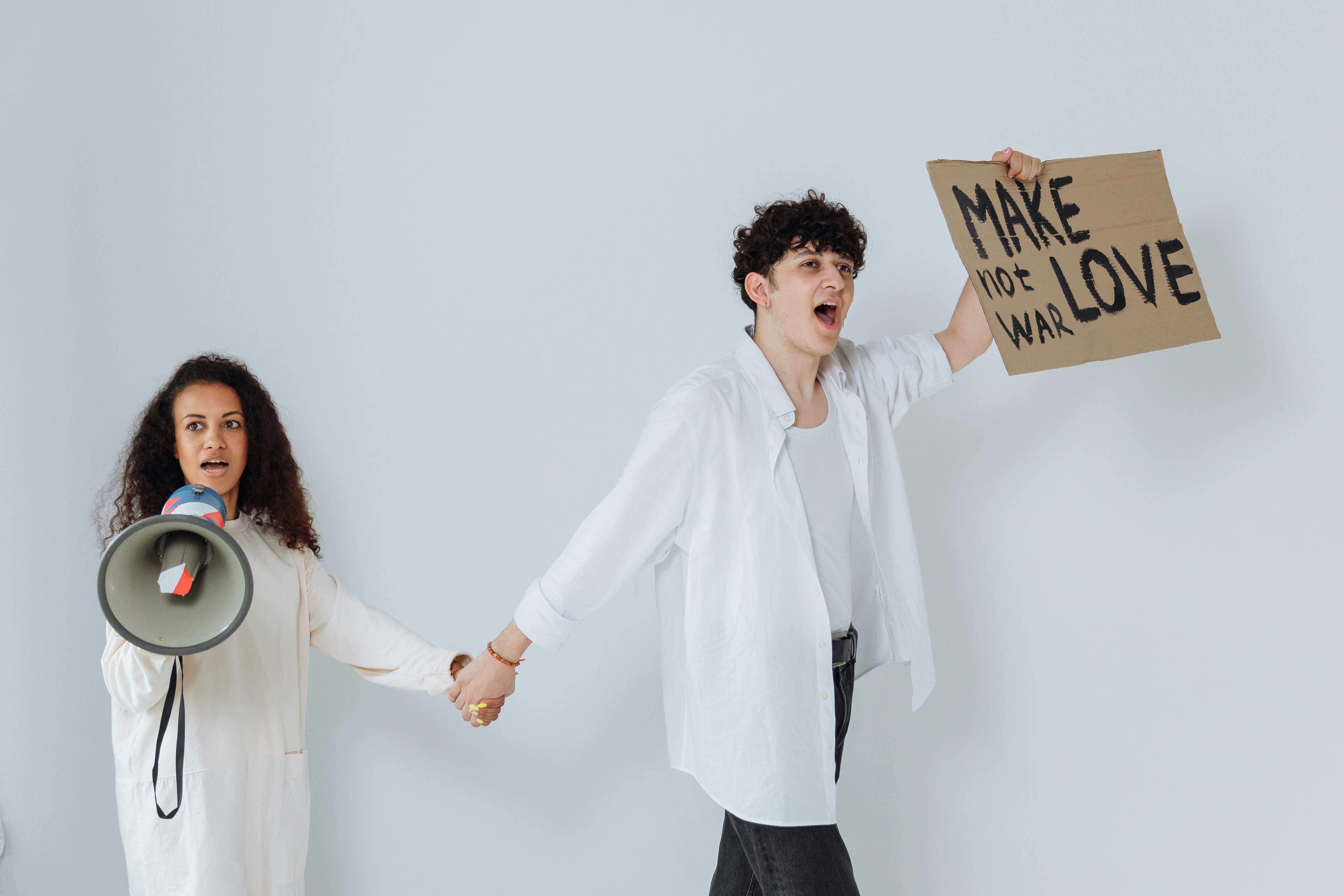 A Couple Protesting Together · Free Stock Photo