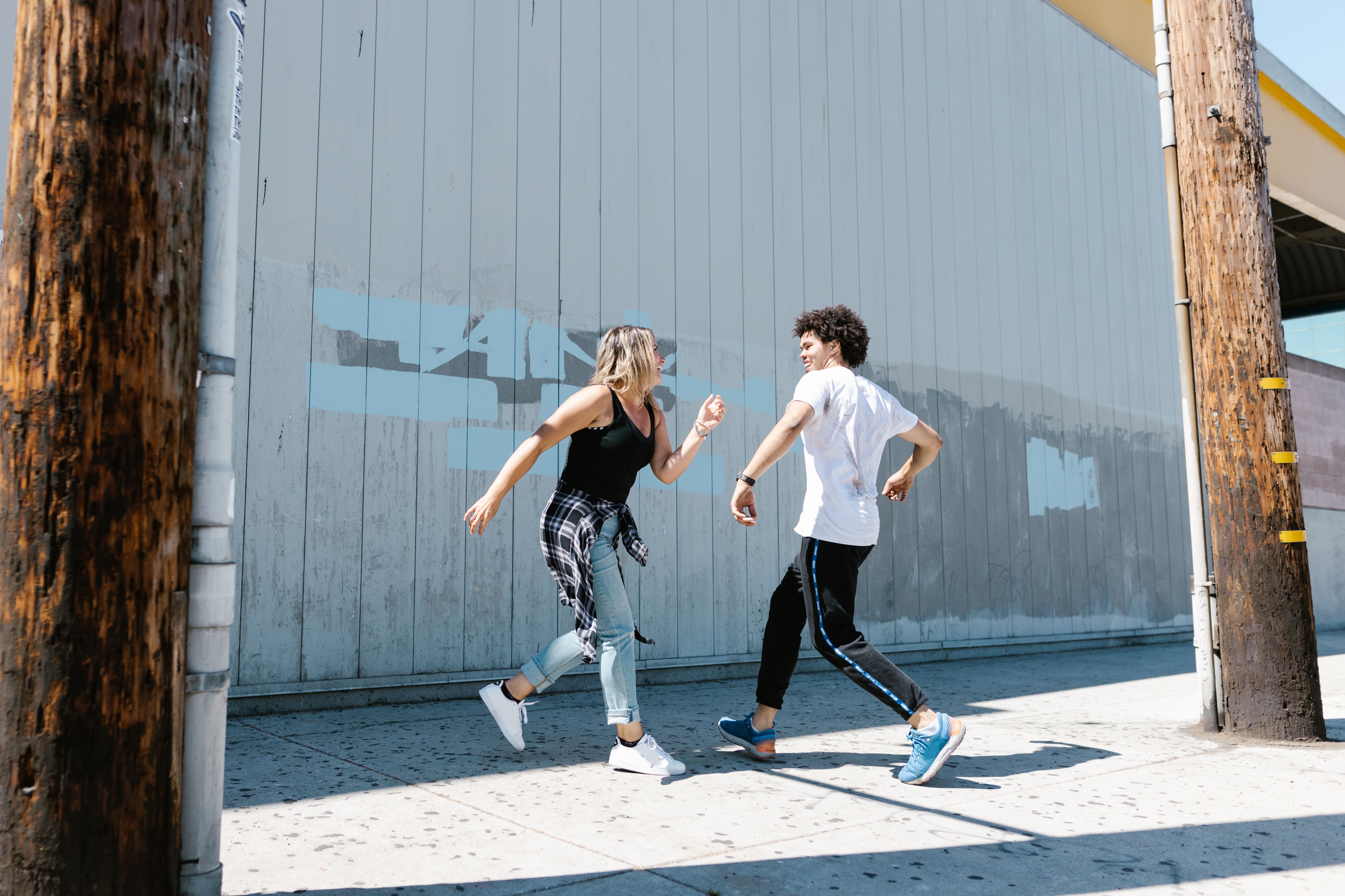 Young People Dancing on the Sidewalk · Free Stock Photo