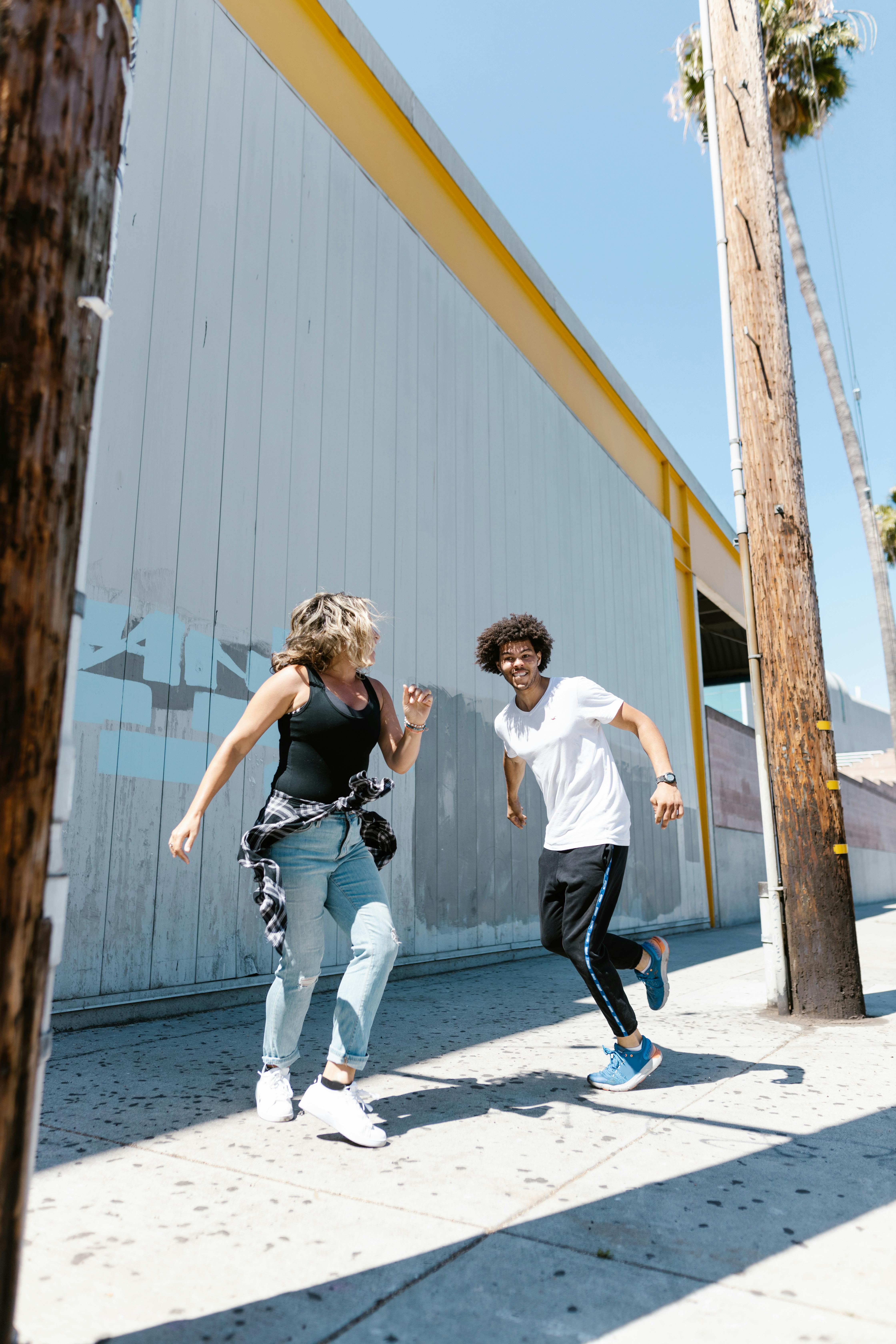 Street Dancers on the Sidewalk · Free Stock Photo