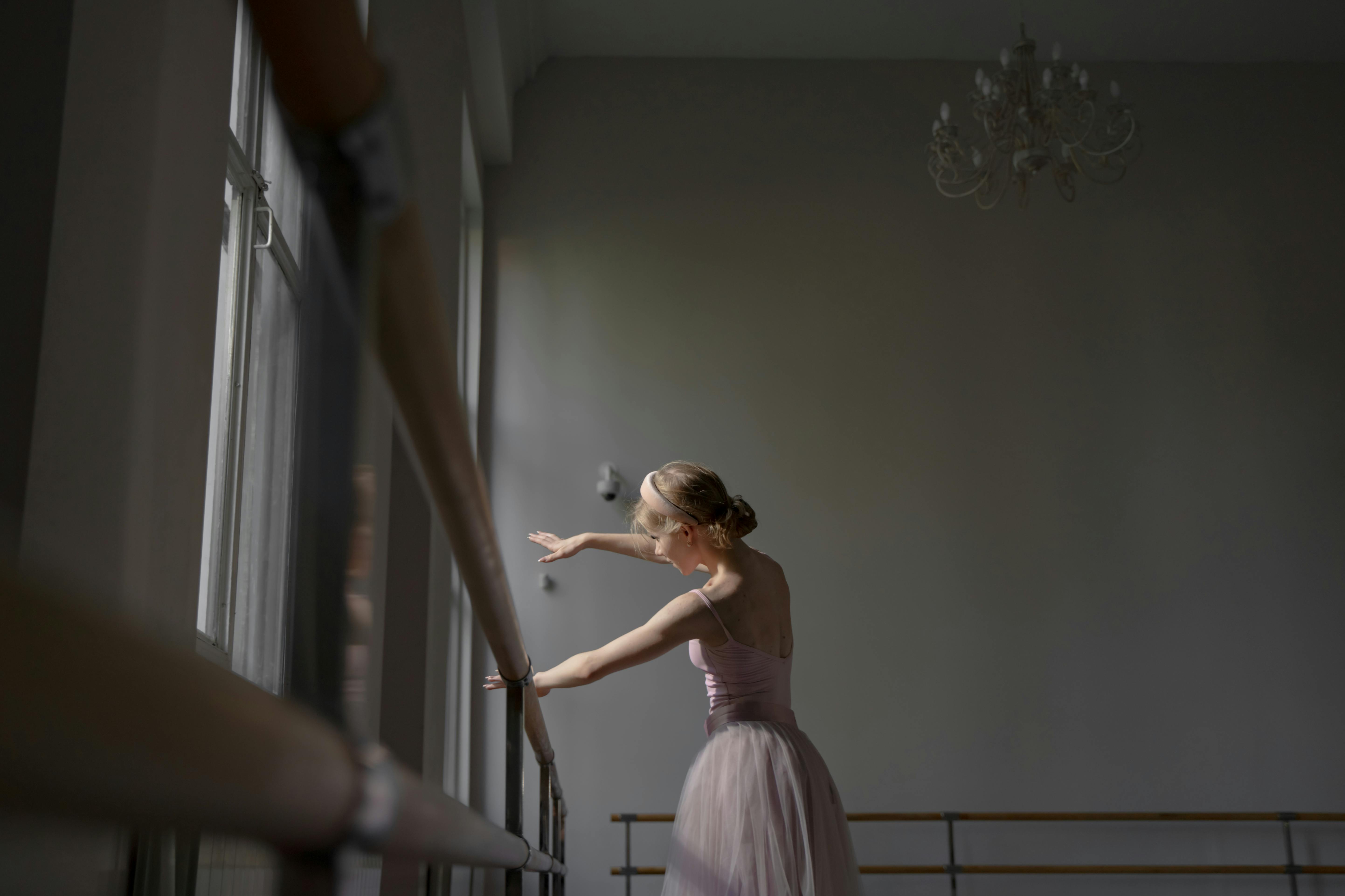 A Ballerina Rehearsing Alone · Free Stock Photo