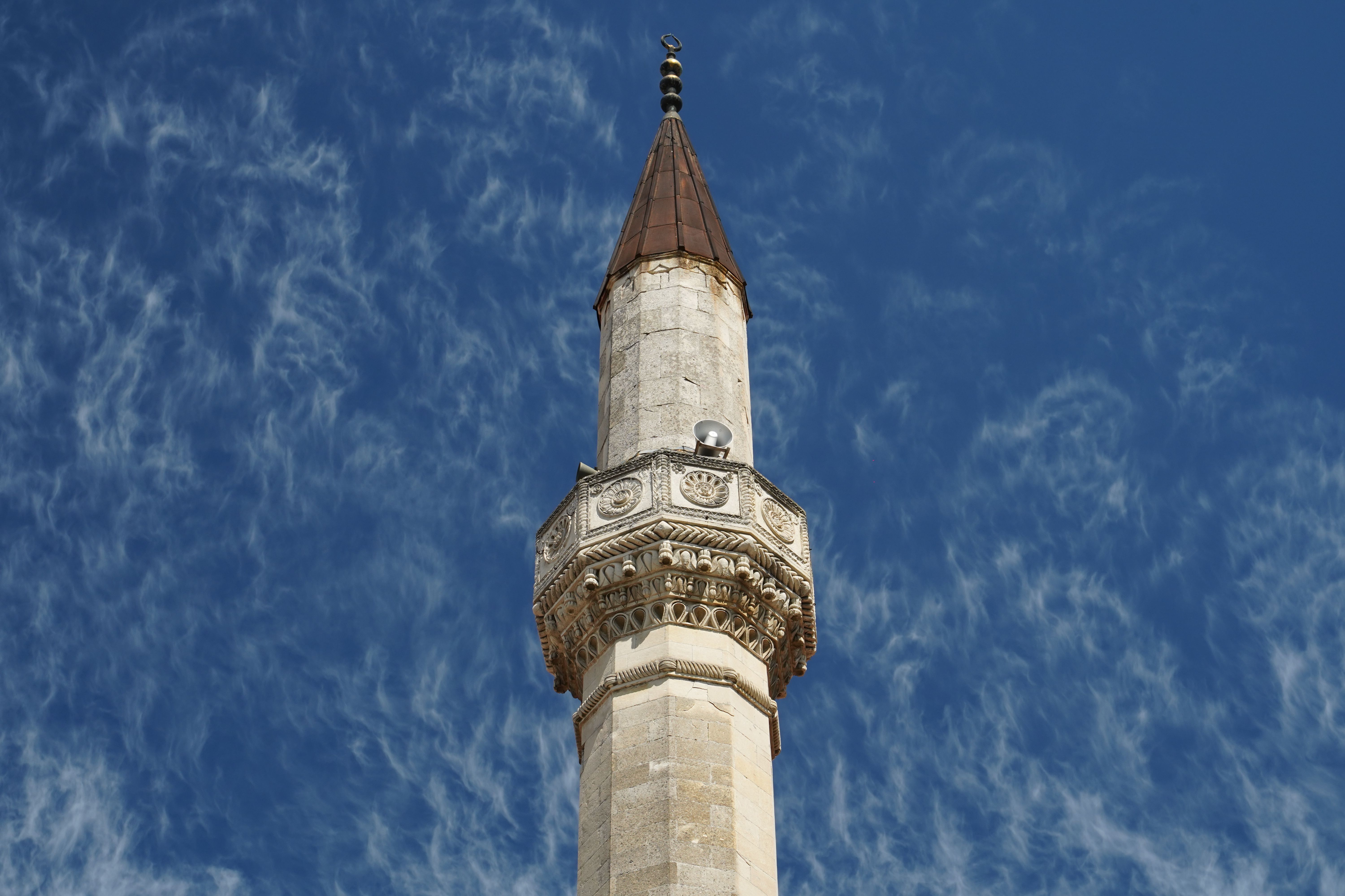 Minaret Building against Blue Sky · Free Stock Photo