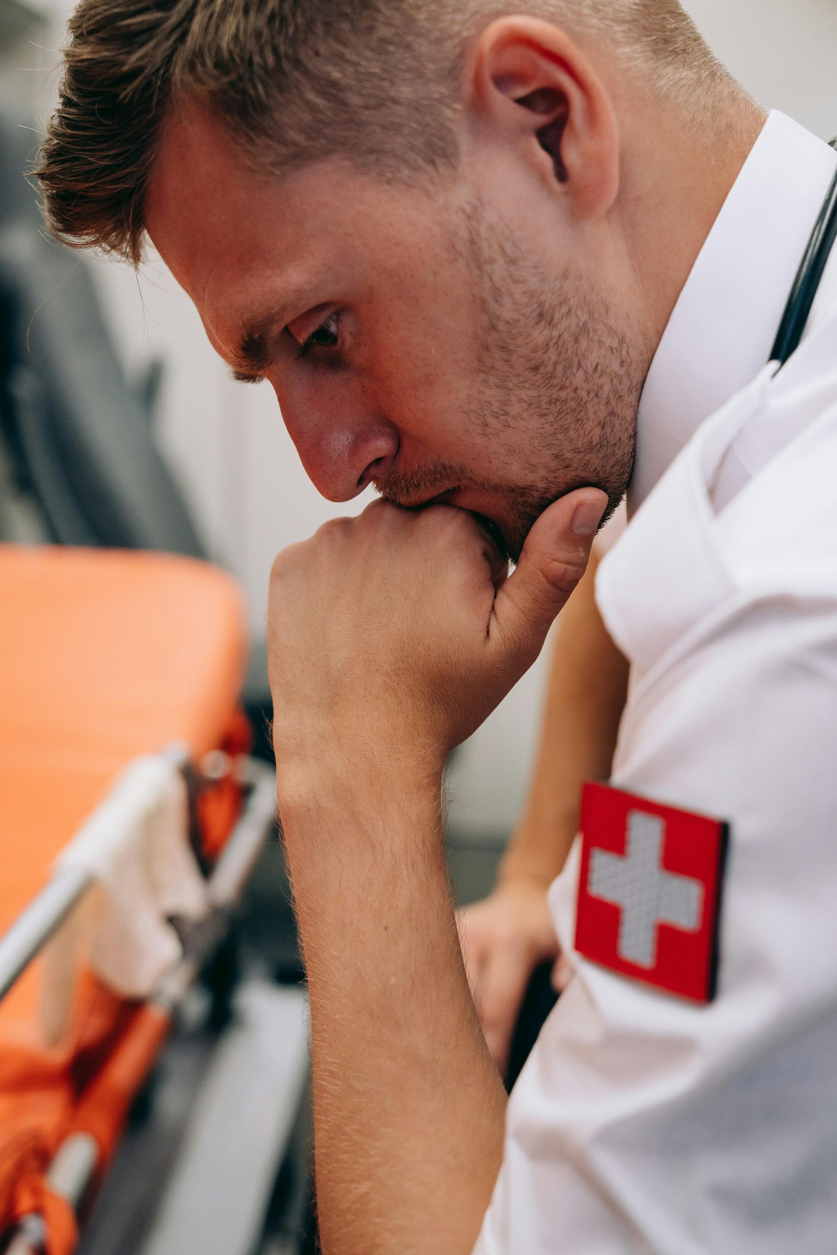 Side View of a Paramedic · Free Stock Photo