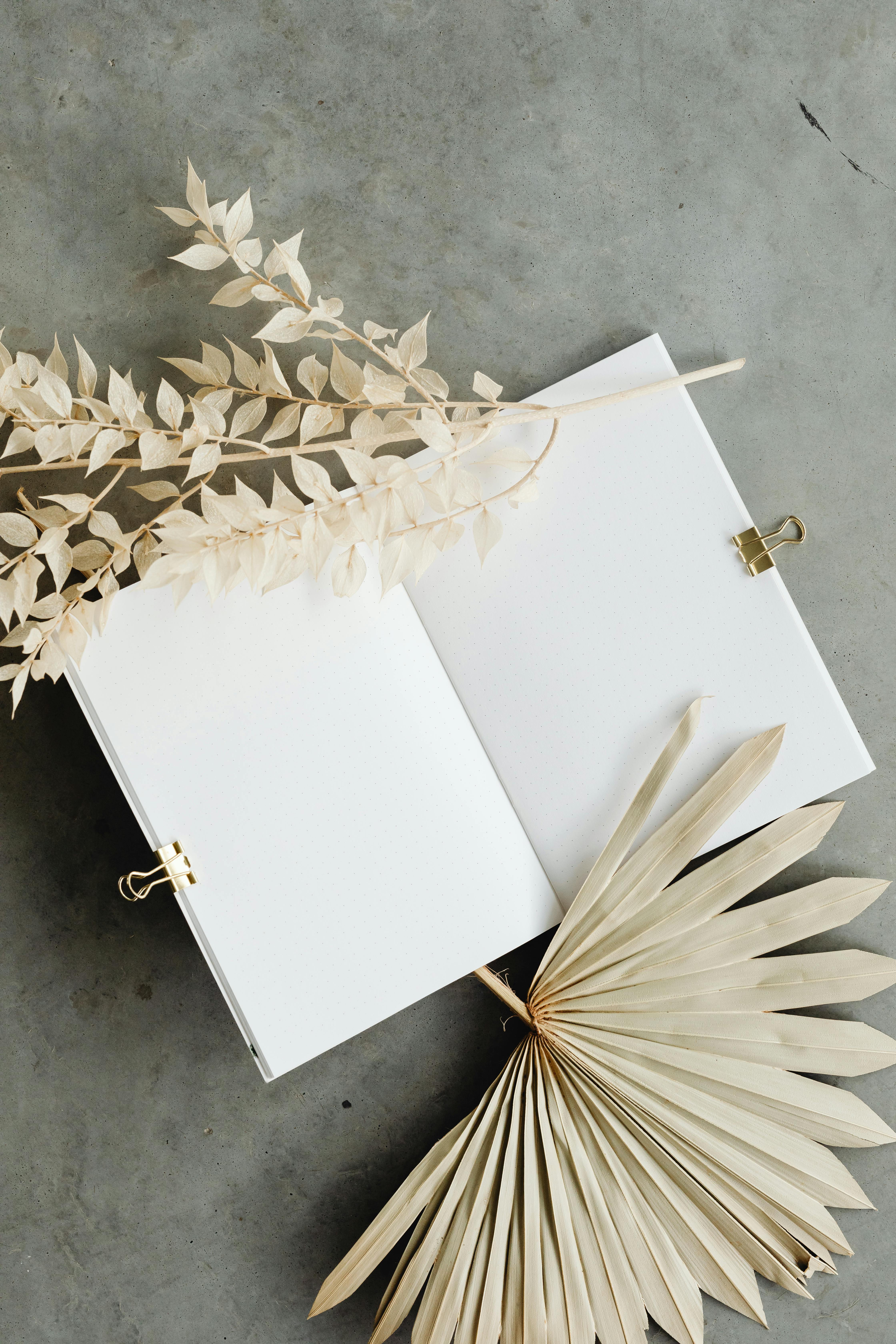 Close-Up Shot of a Notebook · Free Stock Photo