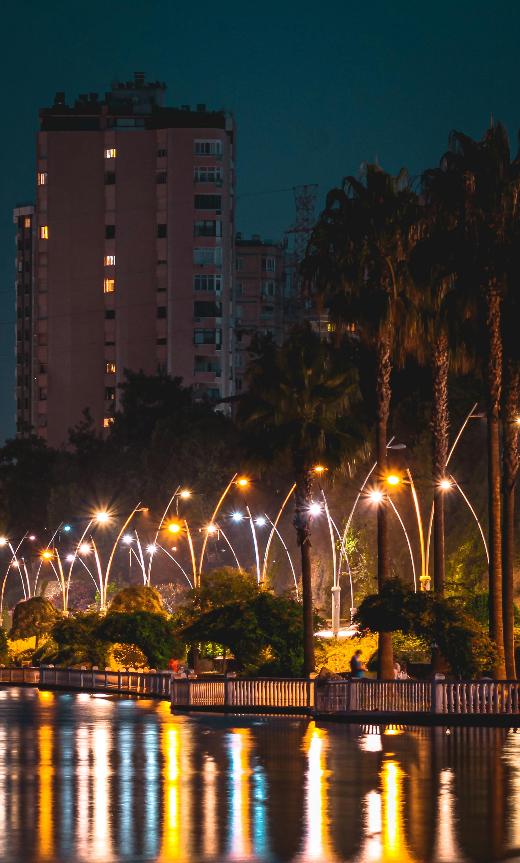 A Promenade at Night · Free Stock Photo