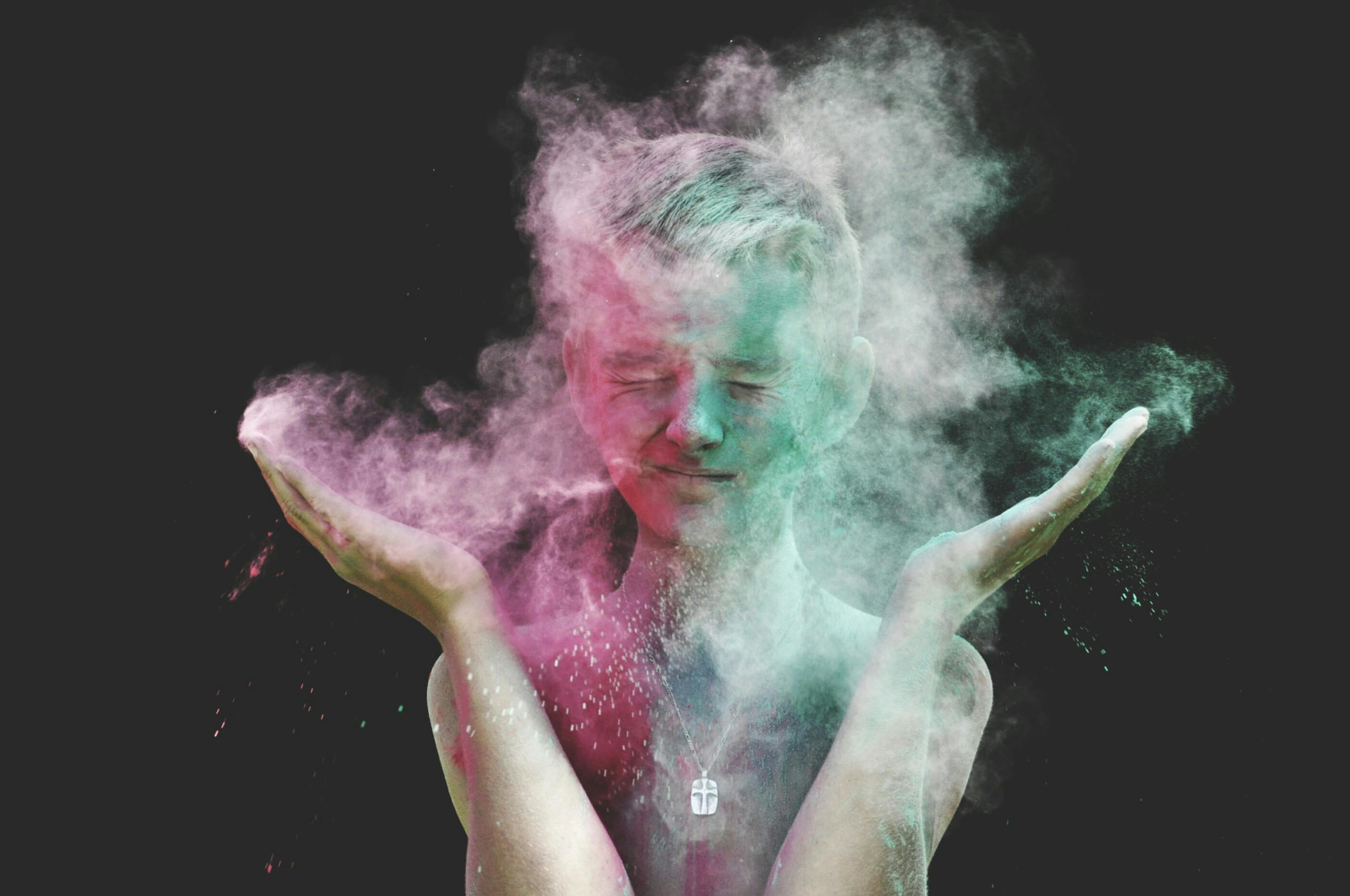 Man and Woman in a Dynamic Pose on a Fashion Photoshoot · Free Stock Photo