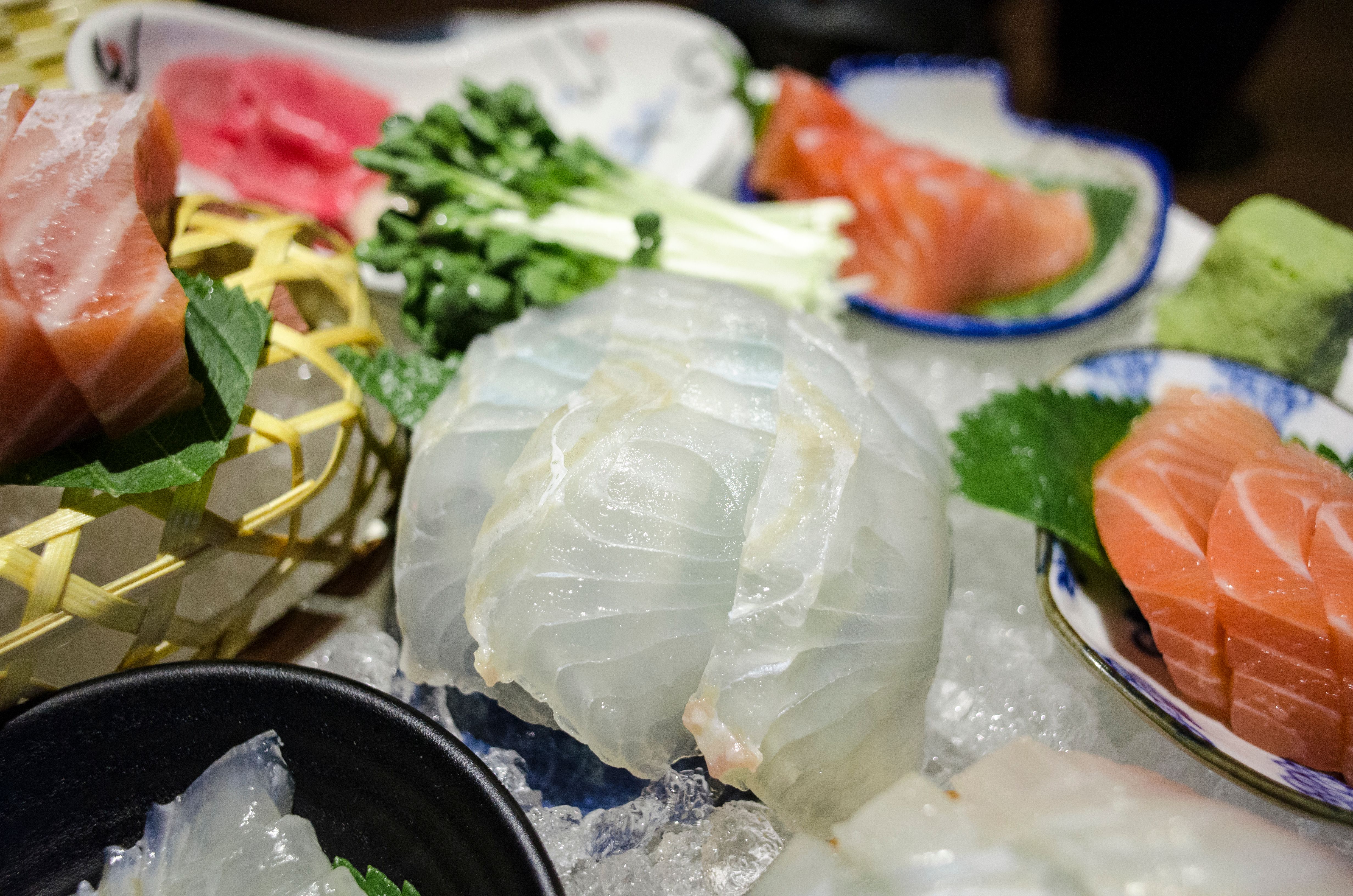 Fish Sashimi on Top of Ice · Free Stock Photo