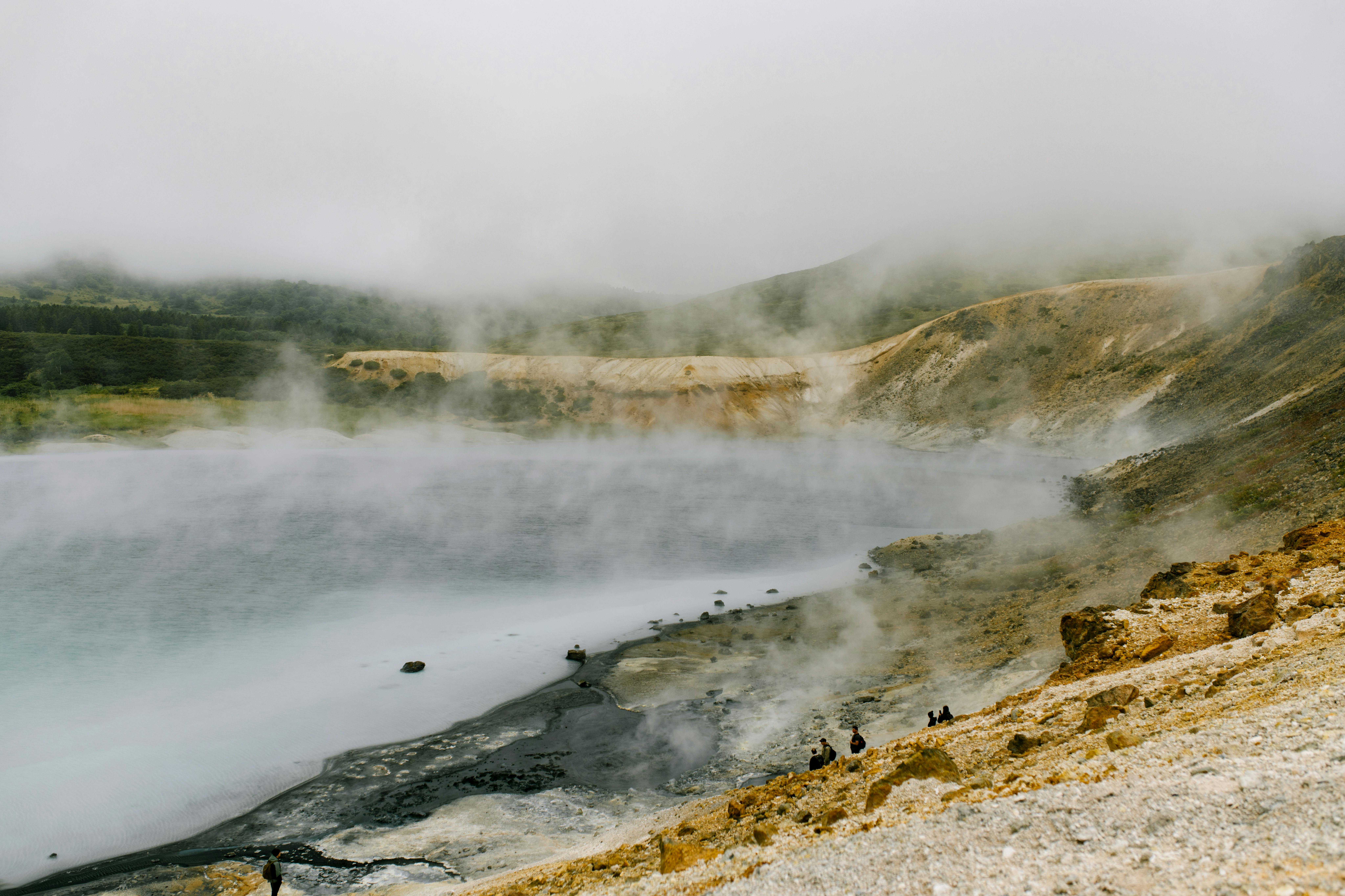 Steam and Fog Over Hot Spring · Free Stock Photo