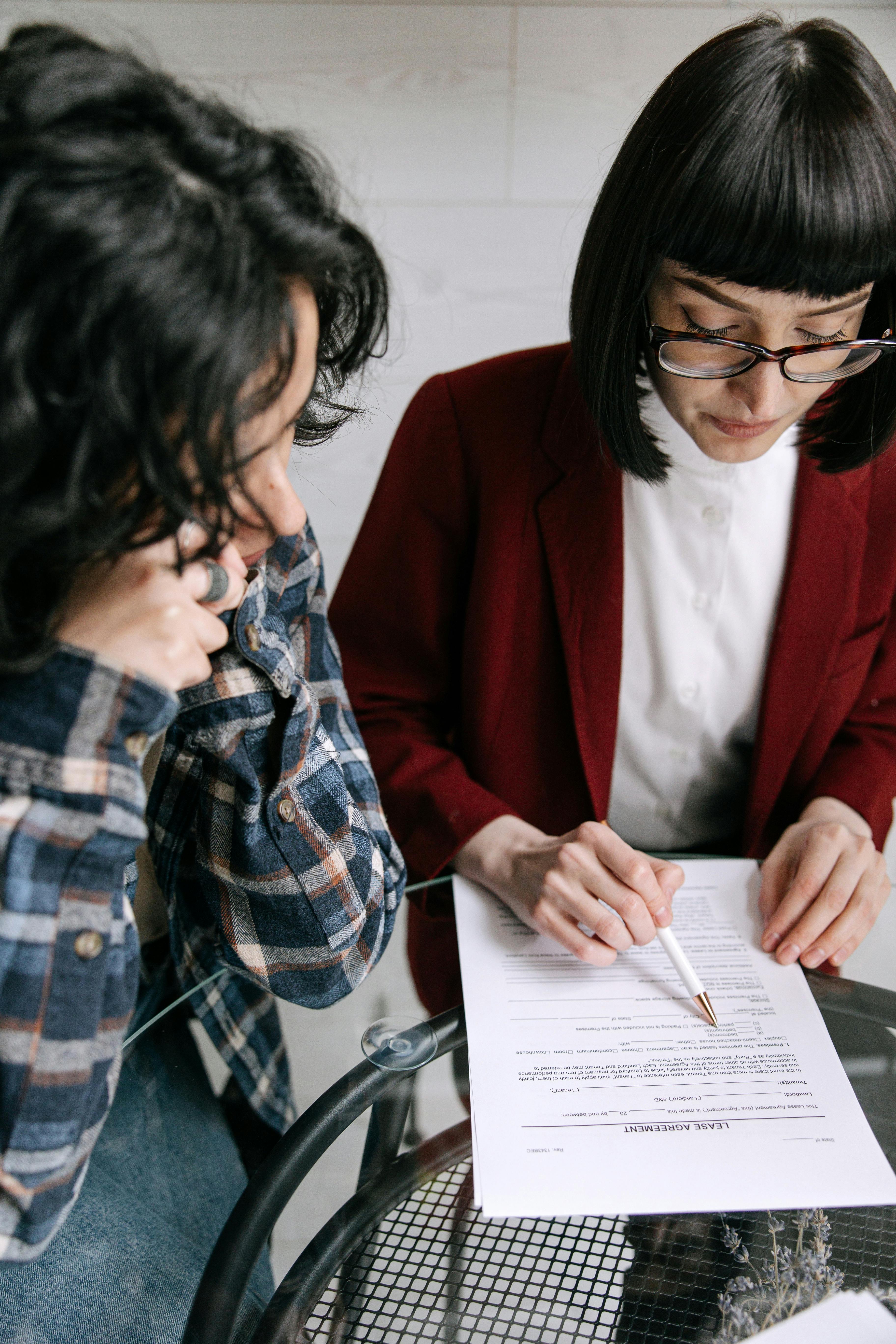 Person looking at Documents · Free Stock Photo
