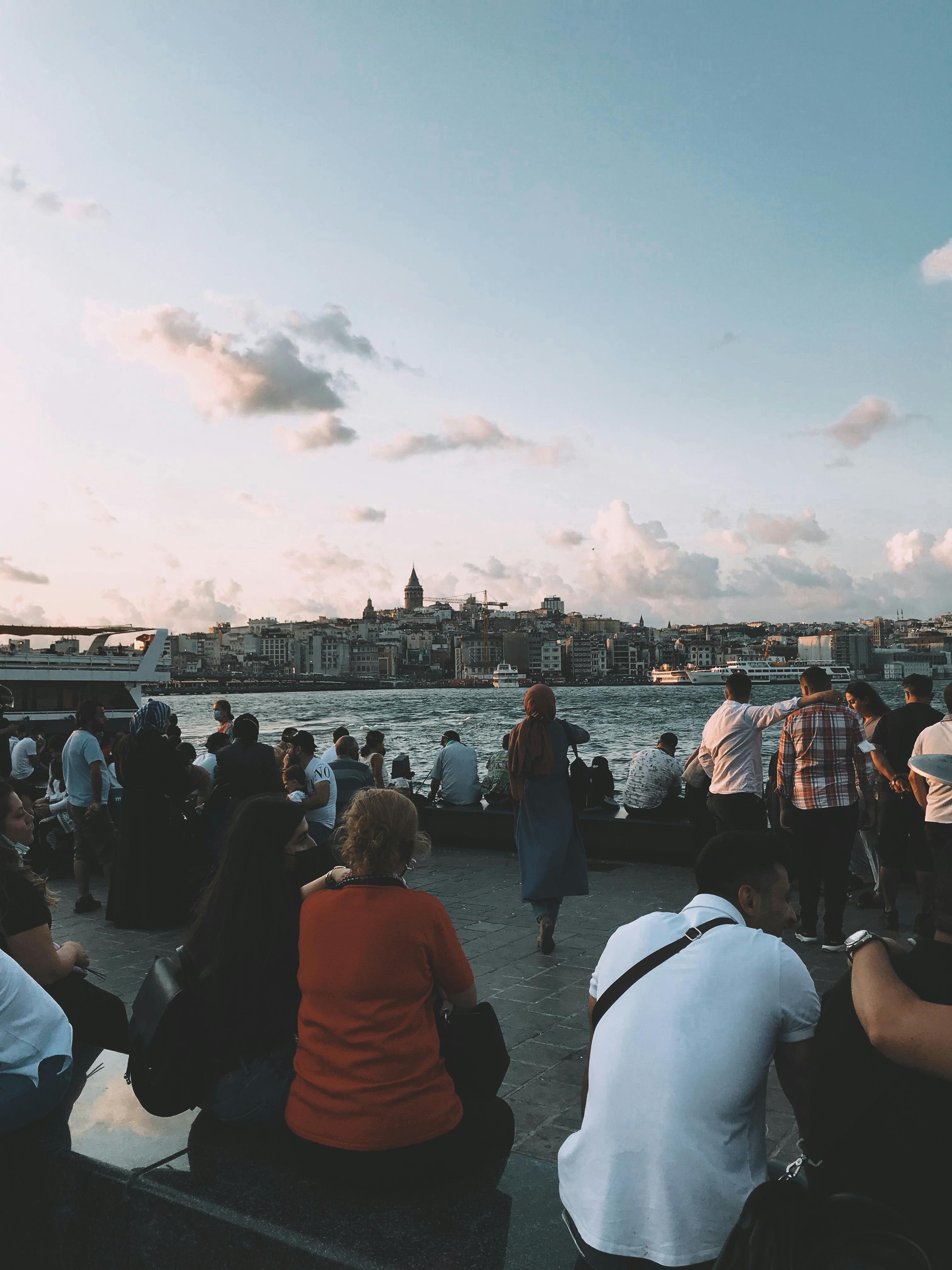A Crowd of People in the Harbor · Free Stock Photo