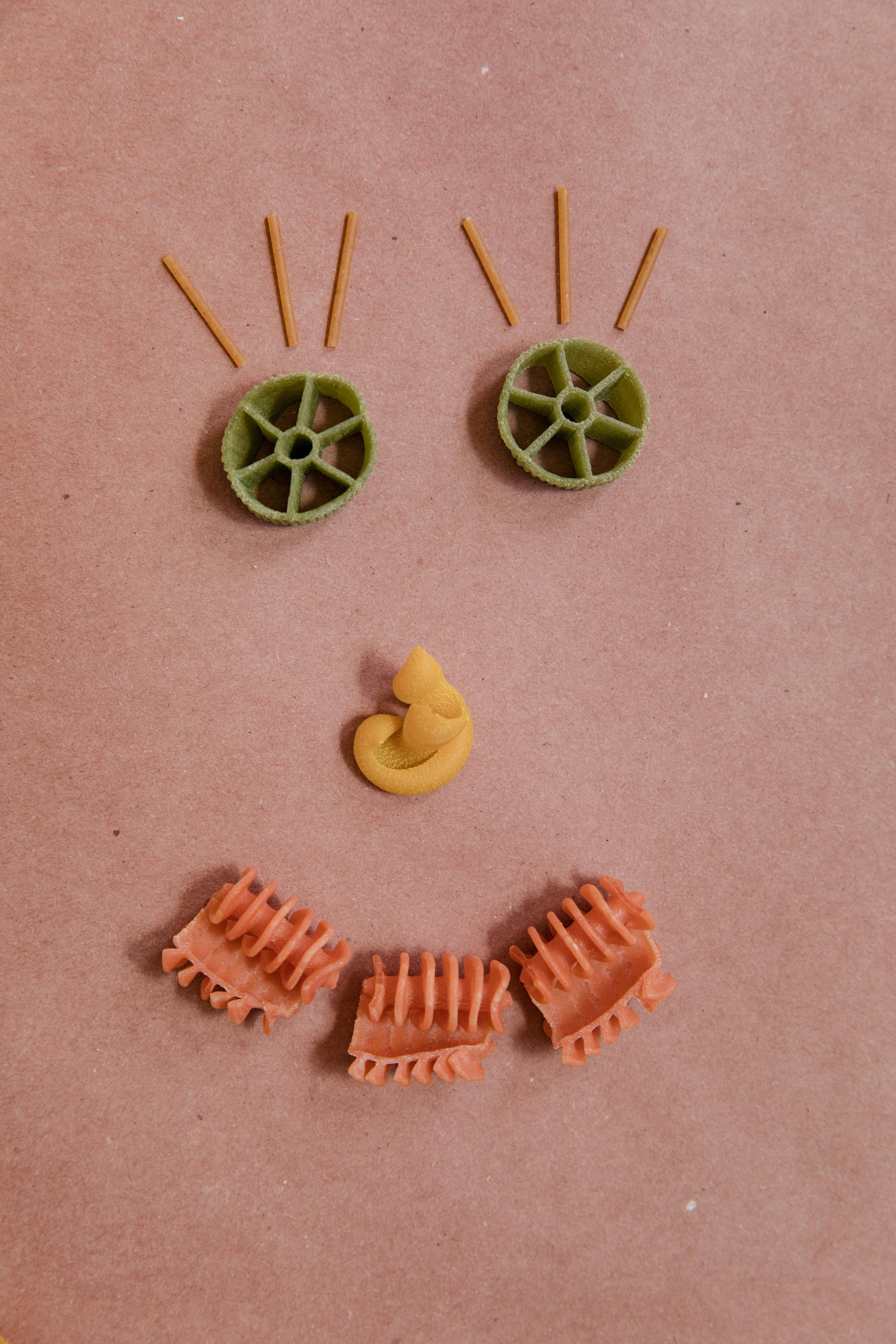 A Face Made of Pasta · Free Stock Photo