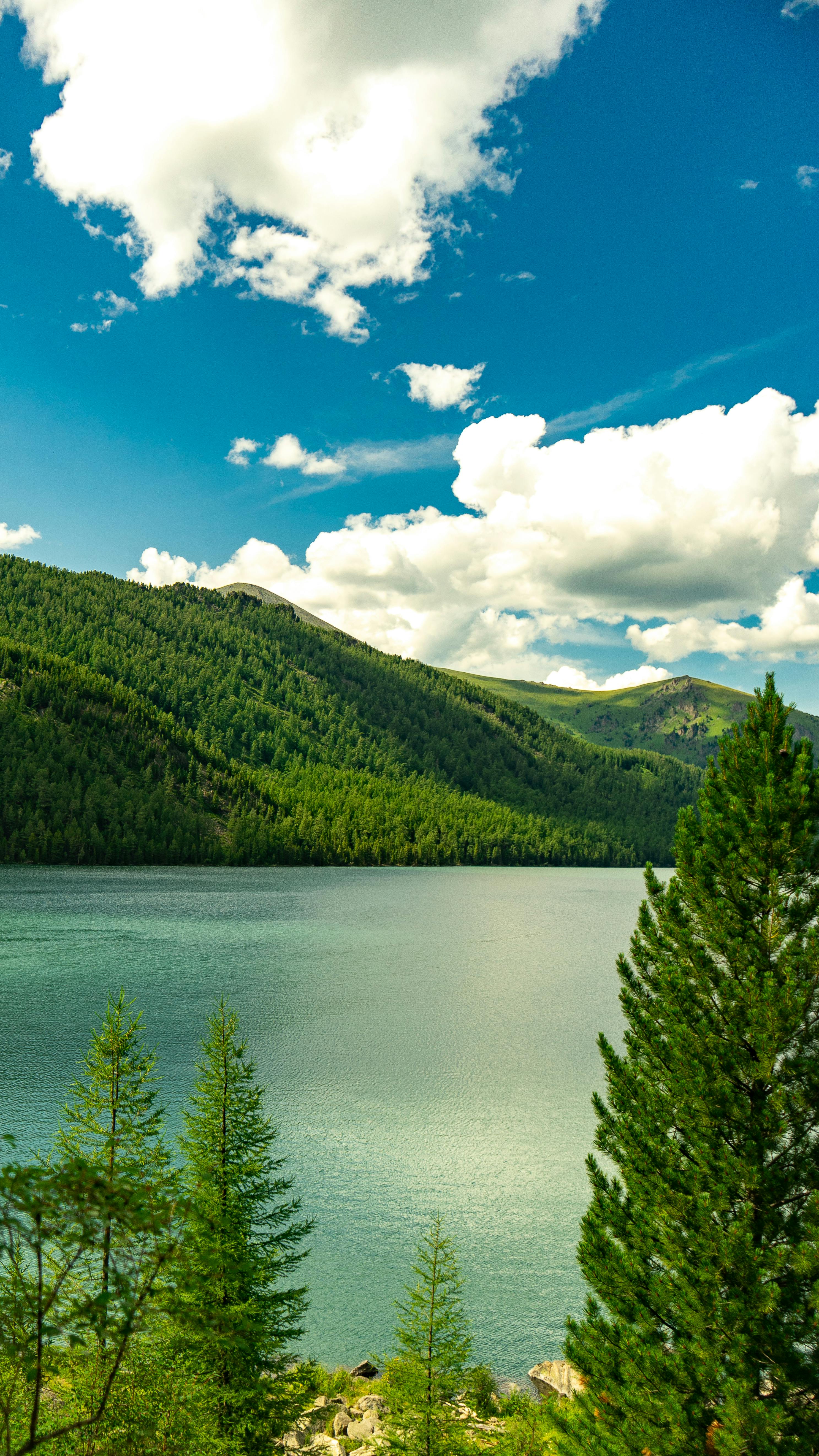 Lake Between Mountains · Free Stock Photo