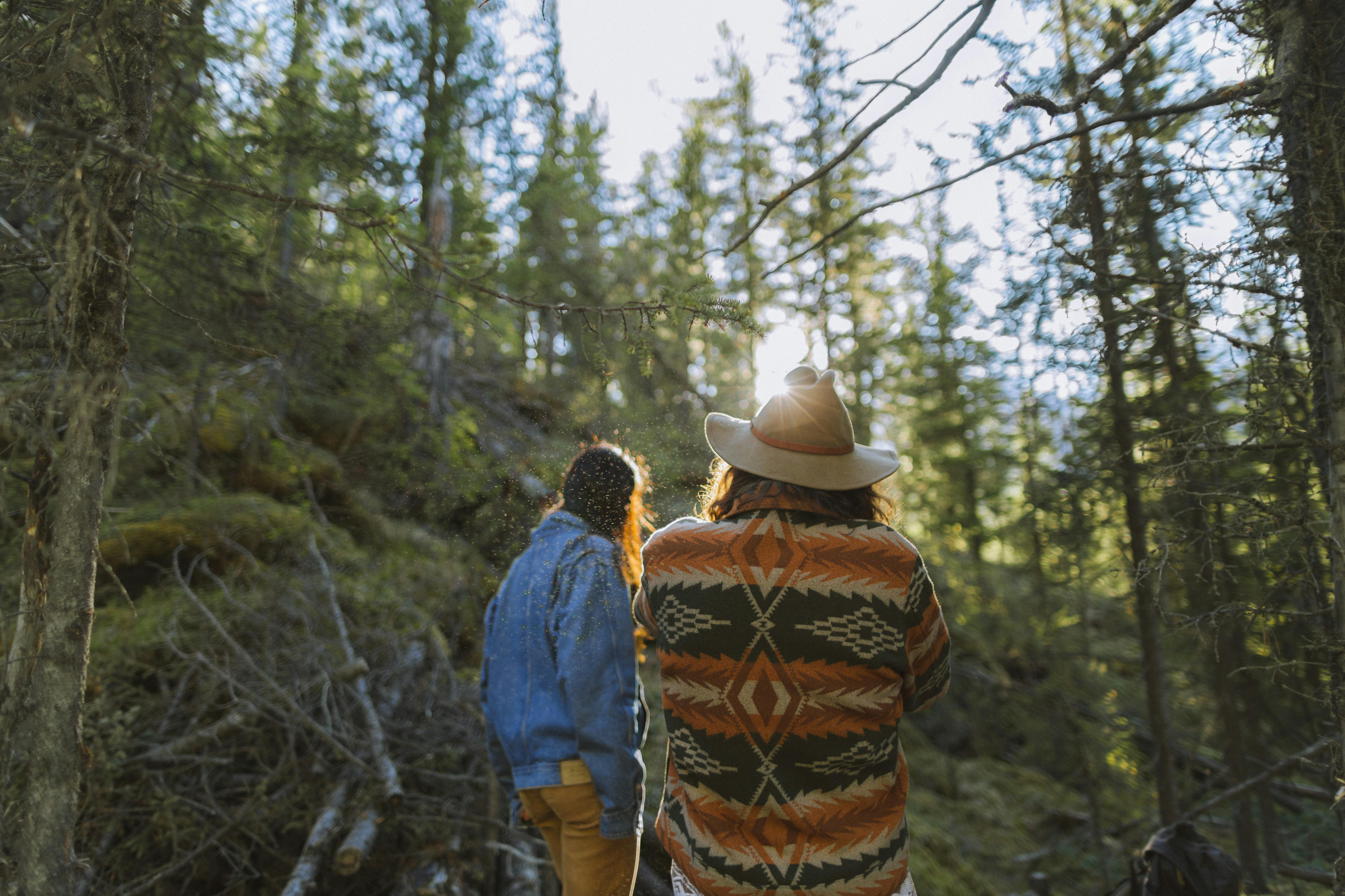 Couple Walking in the Forest · Free Stock Photo