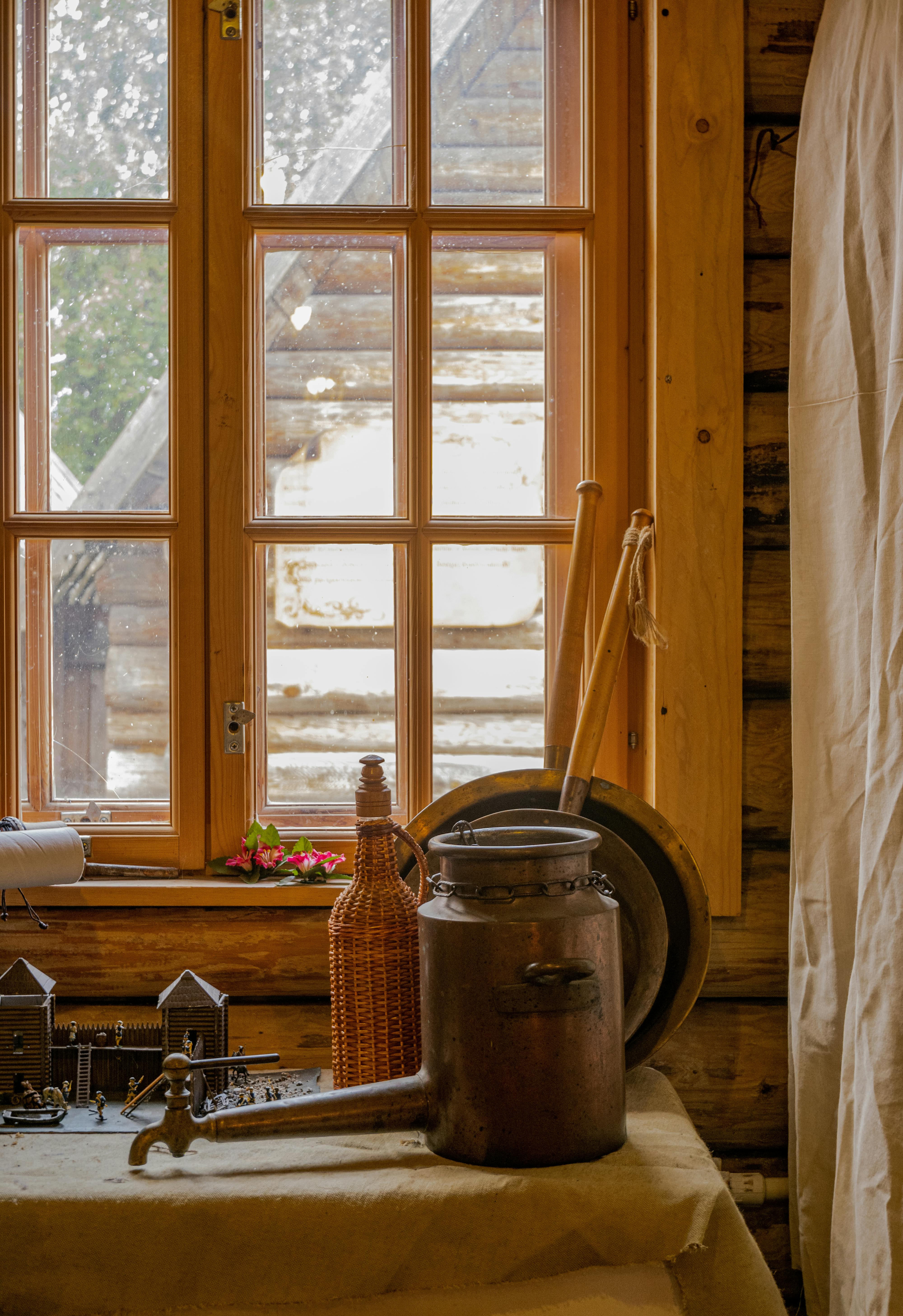 Brown Wooden Barrel Near Window · Free Stock Photo