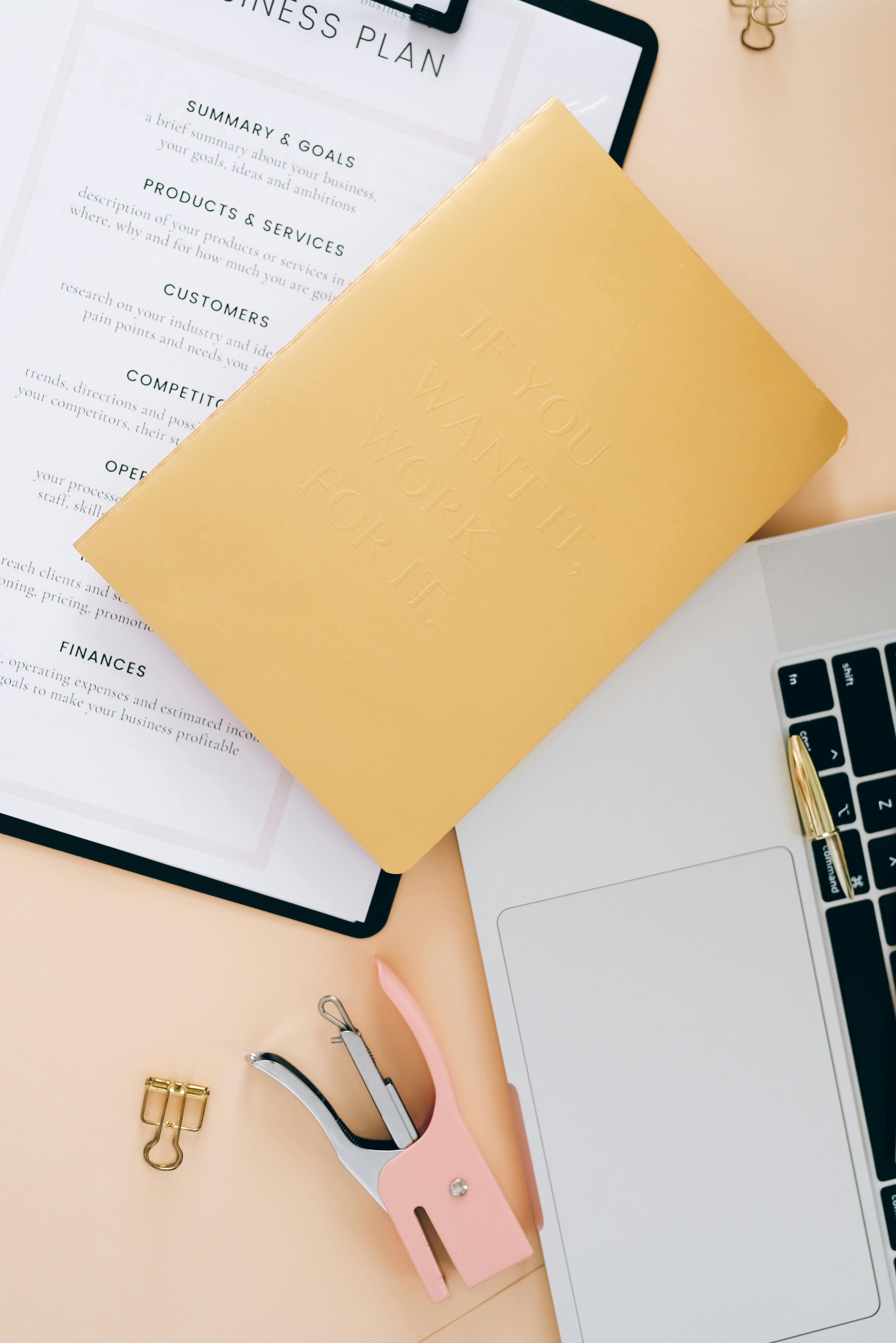 Documents on Office Desk · Free Stock Photo