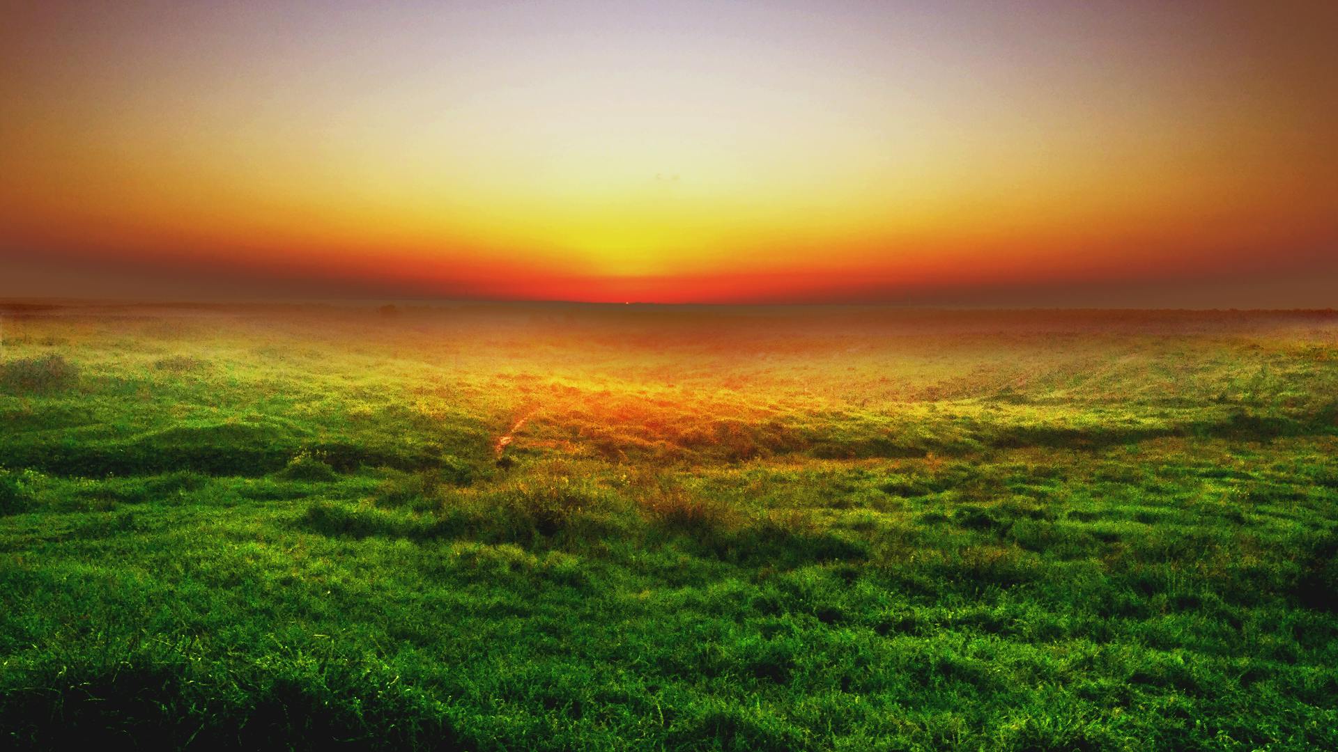 Storm Clouds over Field During Sunset · Free Stock Photo