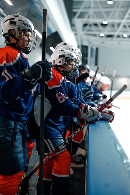 Ice Hockey Players at Ice Rink · Free Stock Photo