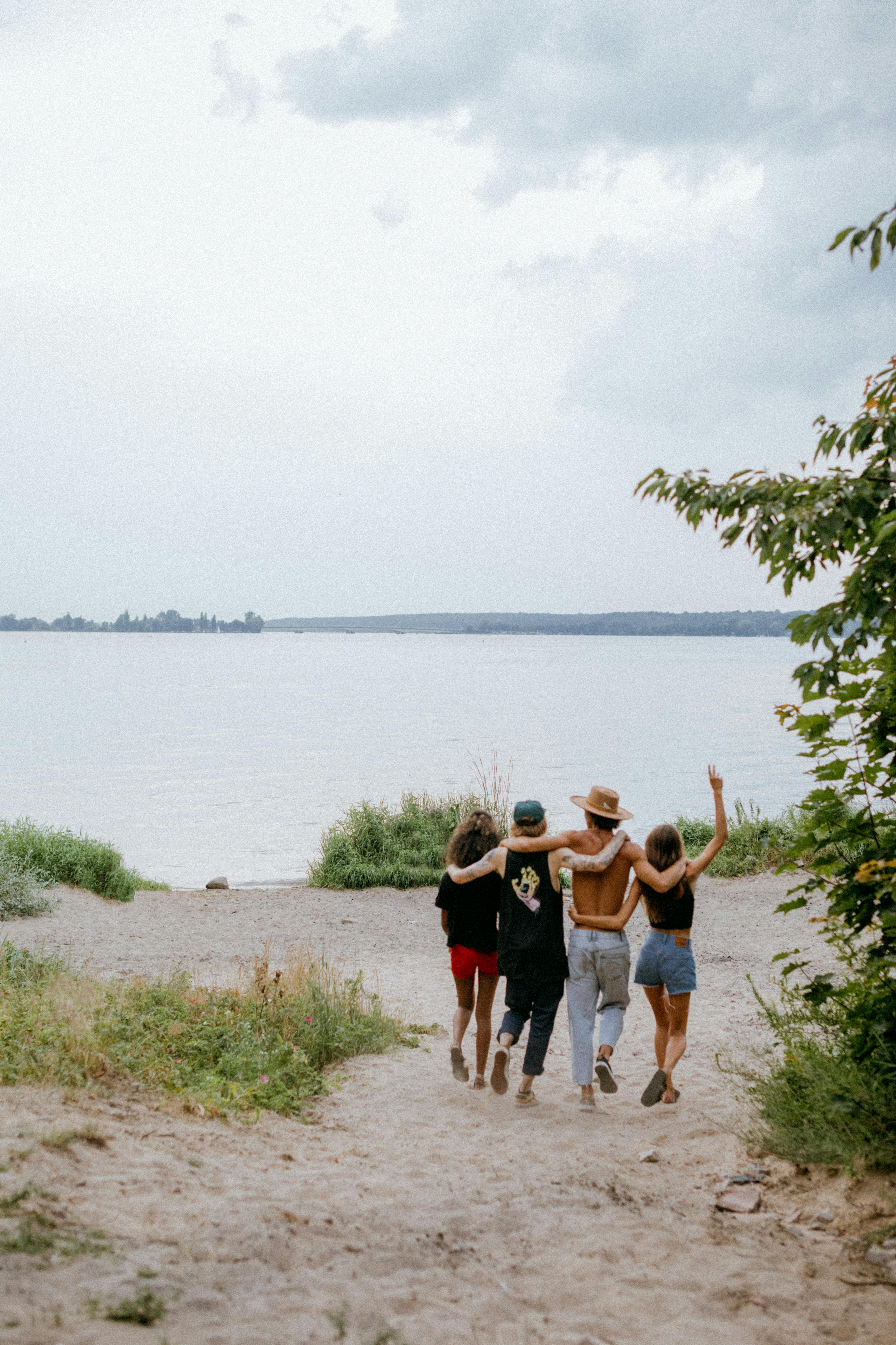 Pretty Ladies Having a Group Hug · Free Stock Photo