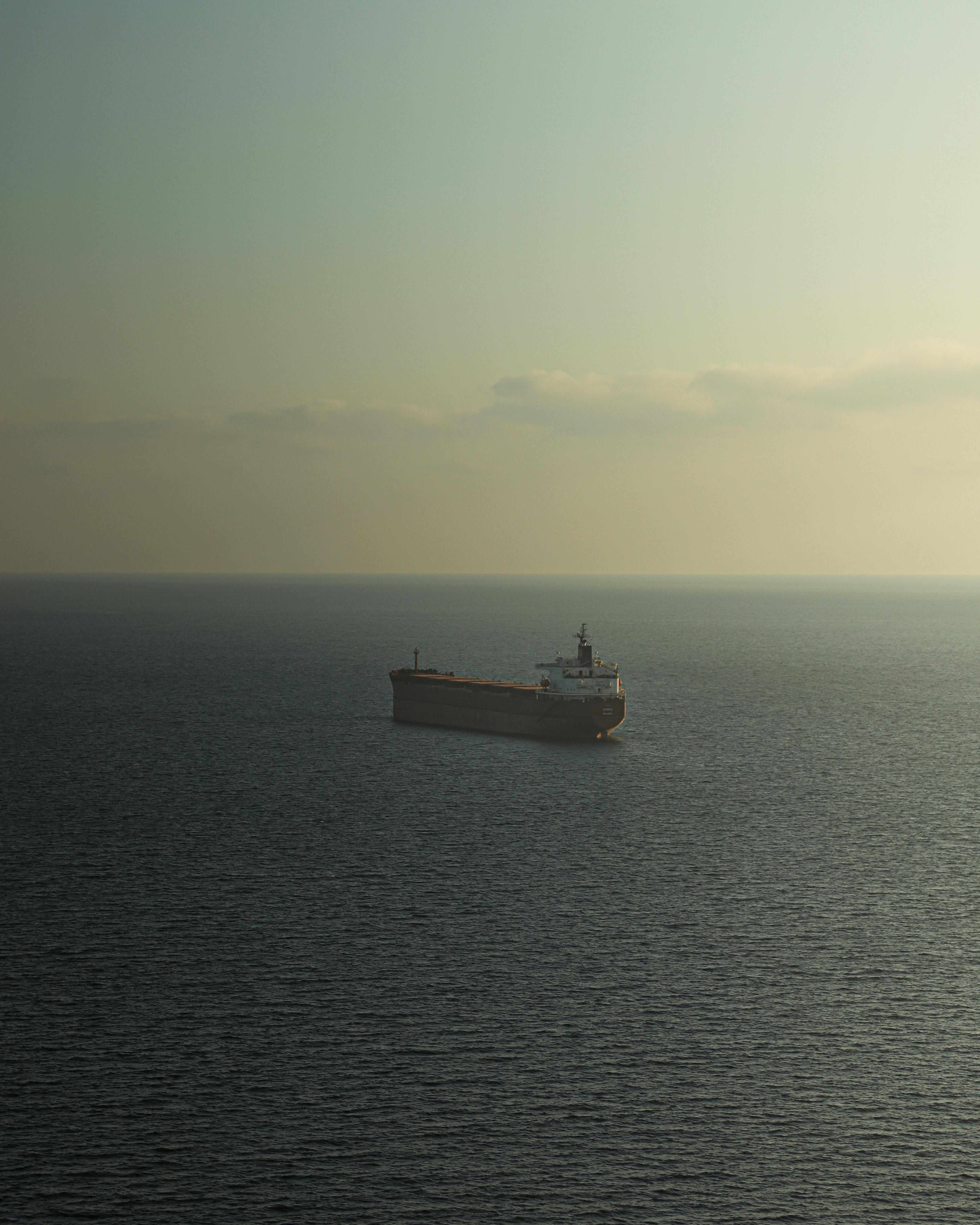 Black Ship on Sea · Free Stock Photo