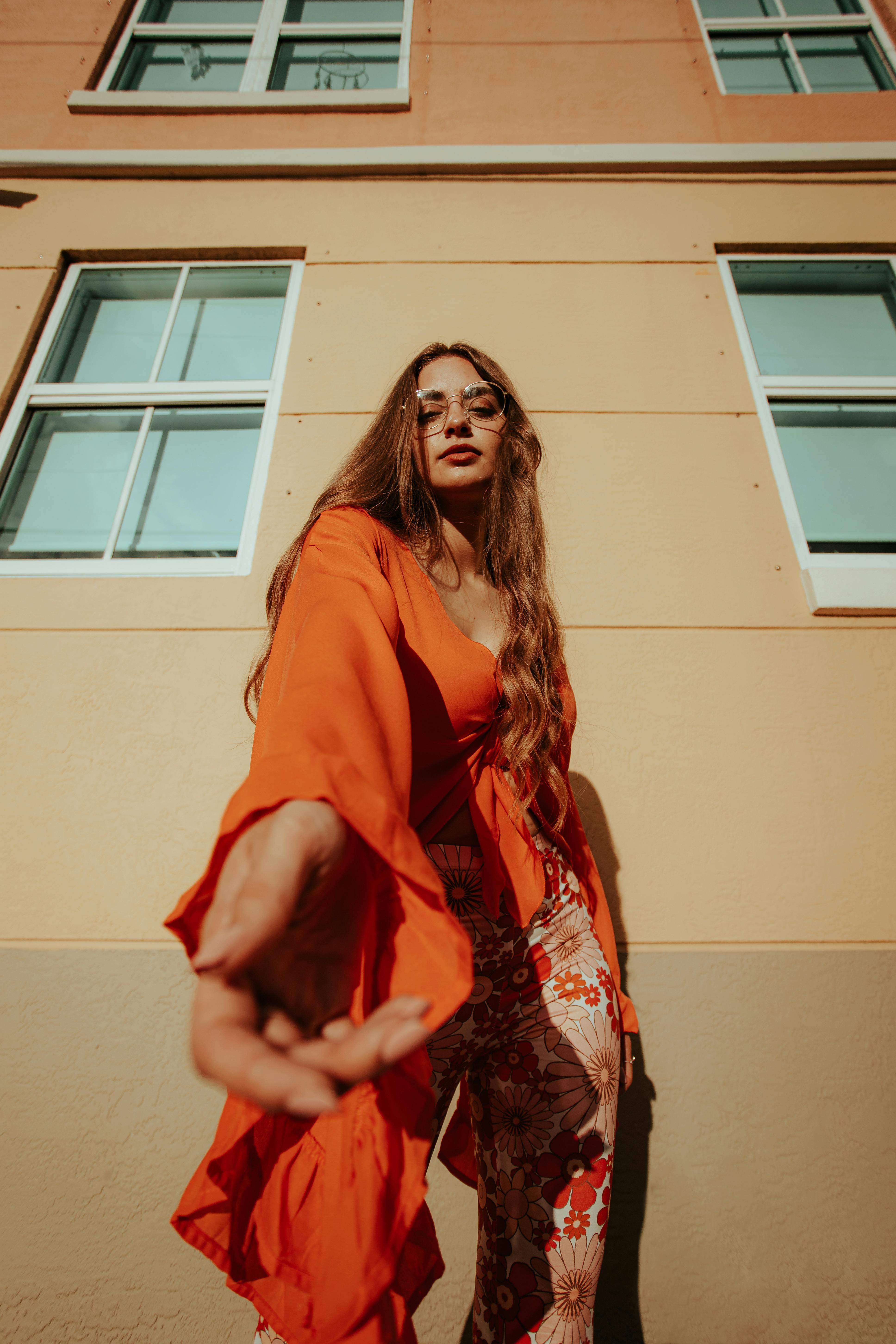 Low-Angle Shot of a Girl · Free Stock Photo