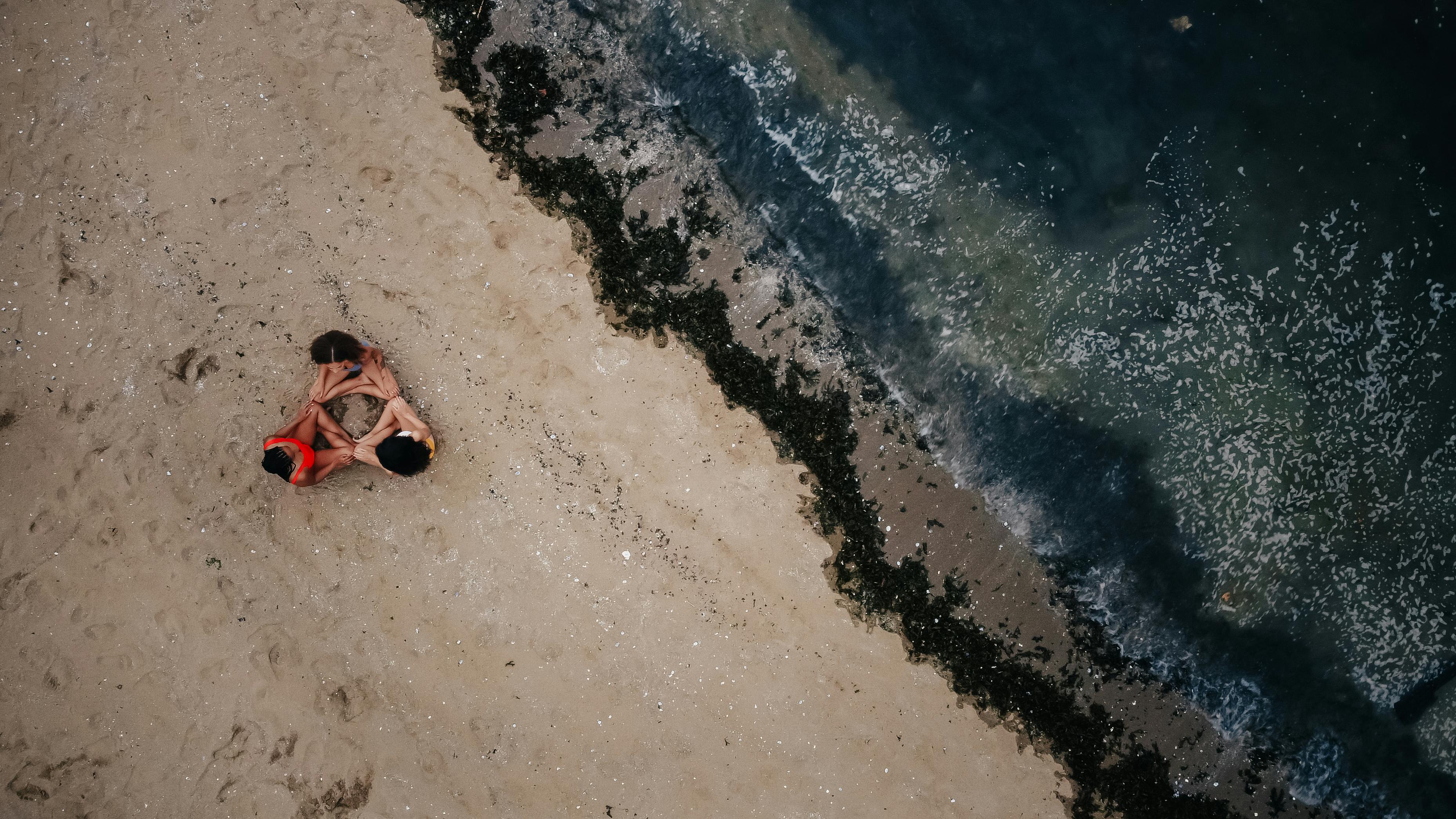 Aerial Photography of People Enjoying the Beautiful Paradise · Free ...