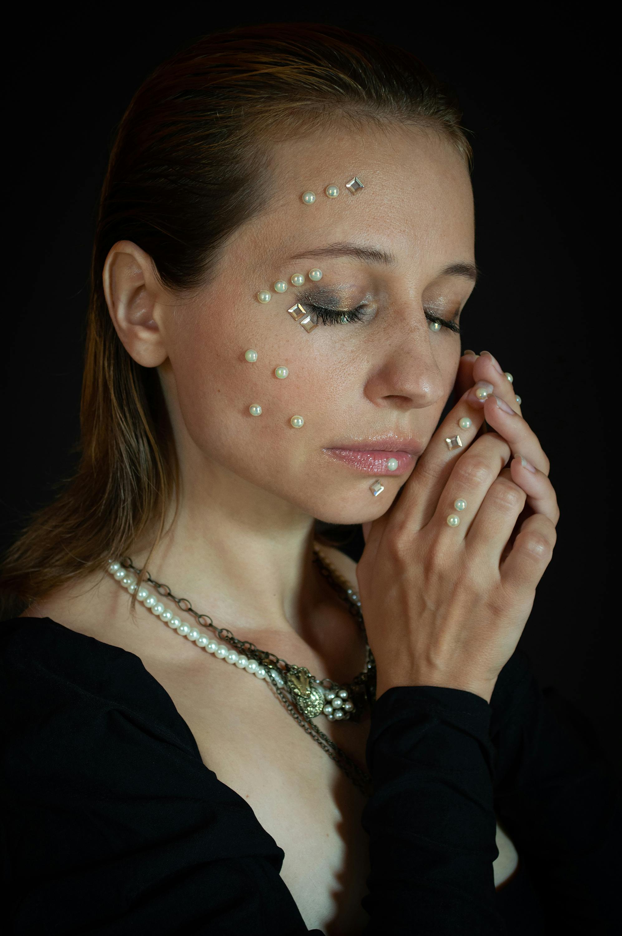 Shirtless Woman Sitting in Meadow · Free Stock Photo