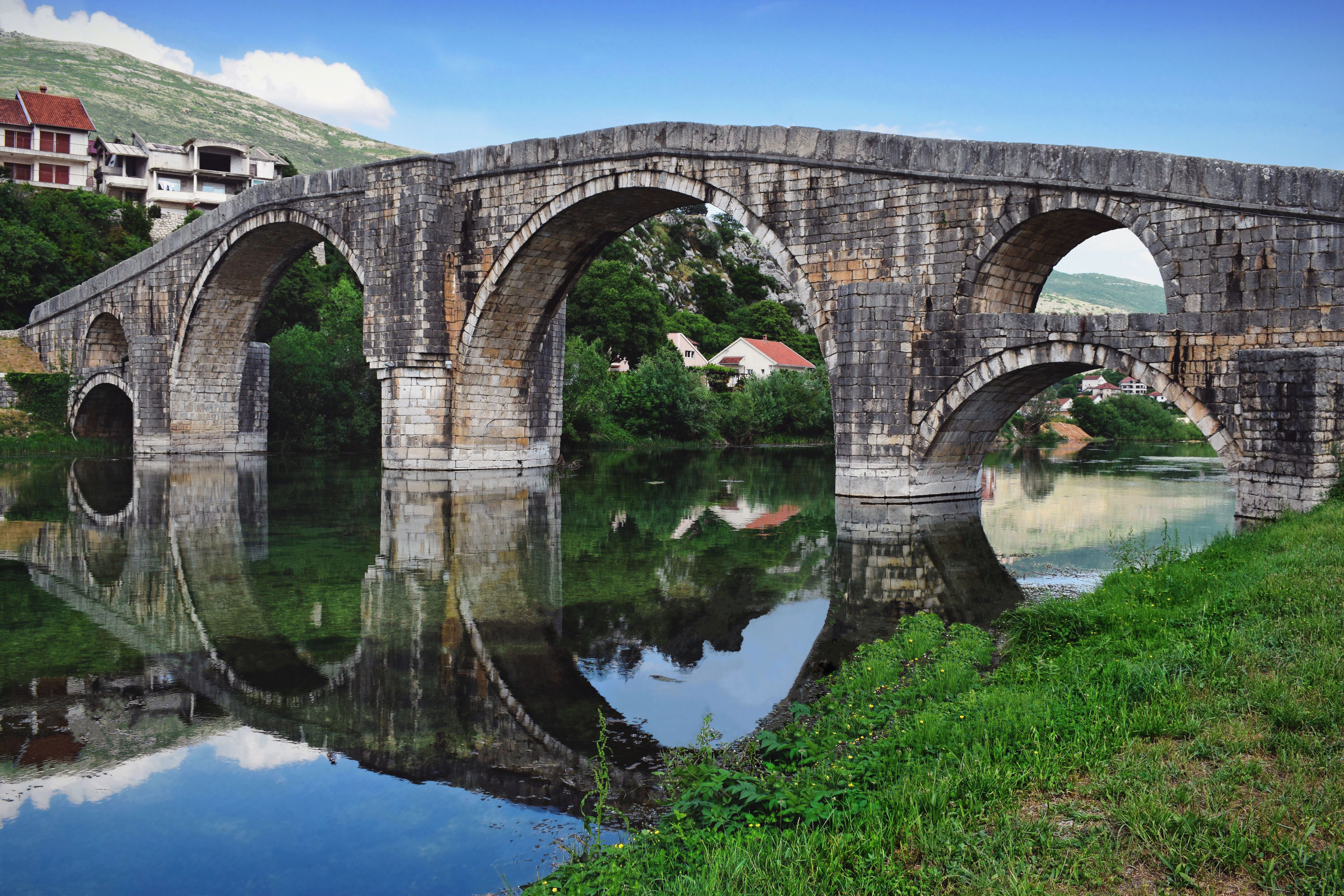 River Under Stone Arch Bridge · Free Stock Photo