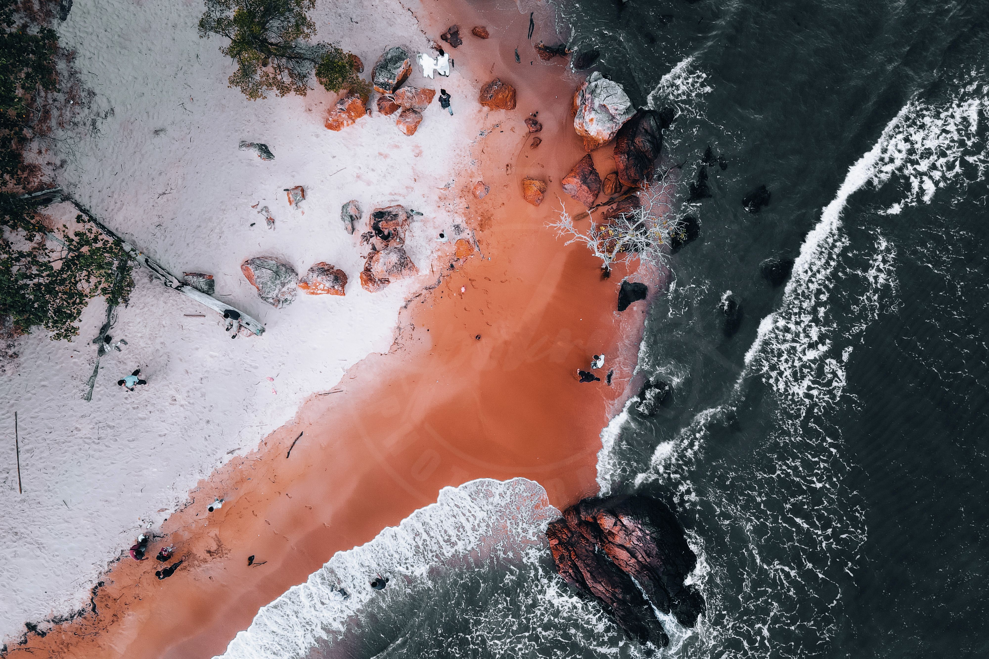 Aerial View of Sand Beach · Free Stock Photo