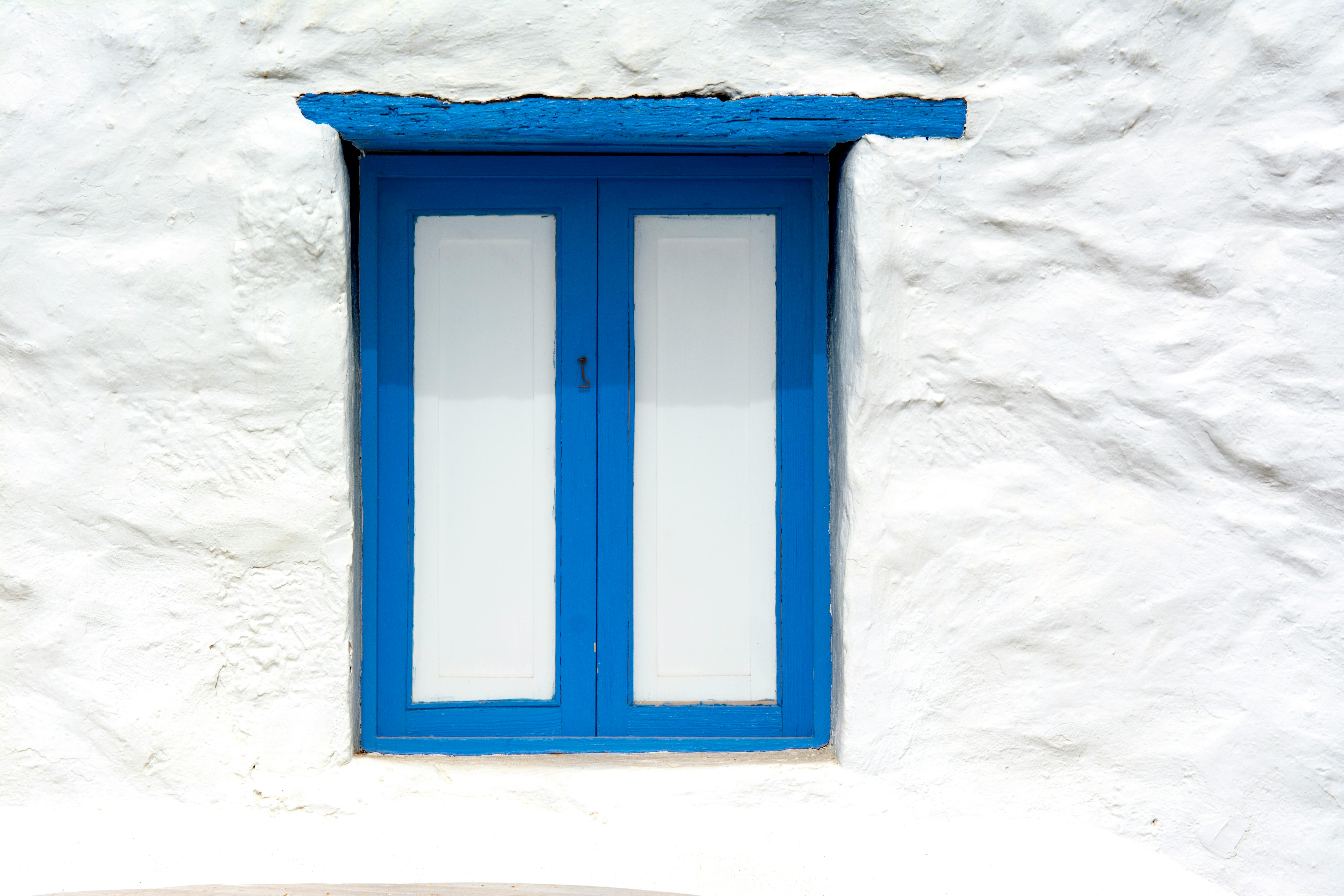 Blue Steel Window Frame · Free Stock Photo
