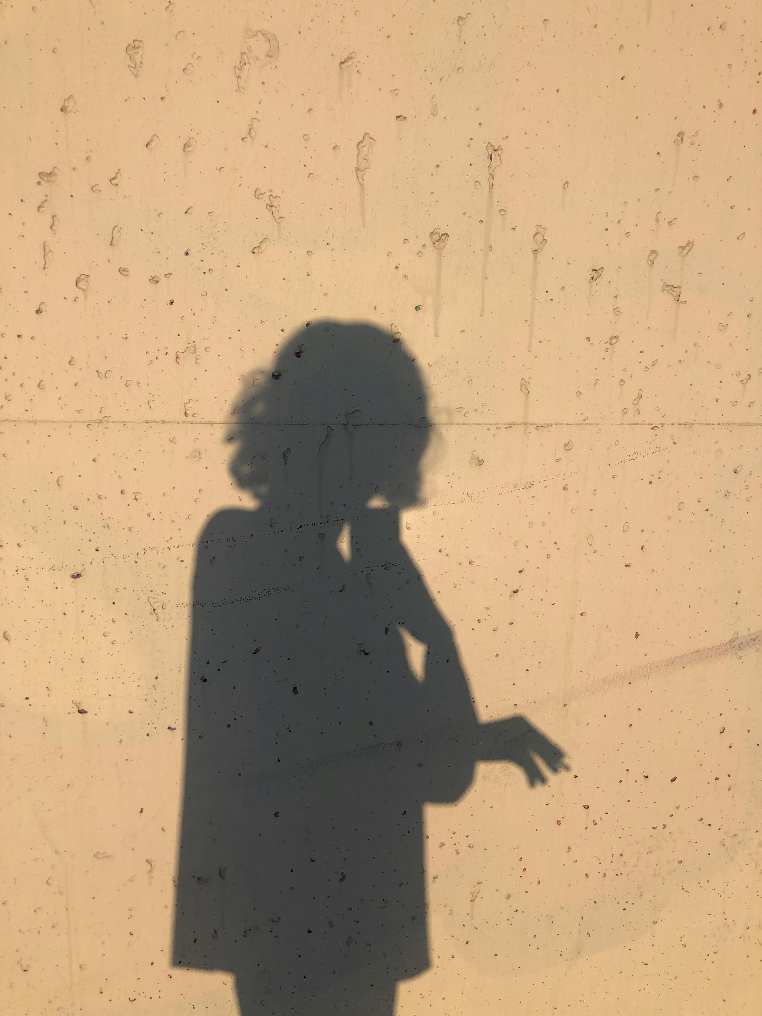 Photo of a Person's Shadow on a White Wall · Free Stock Photo