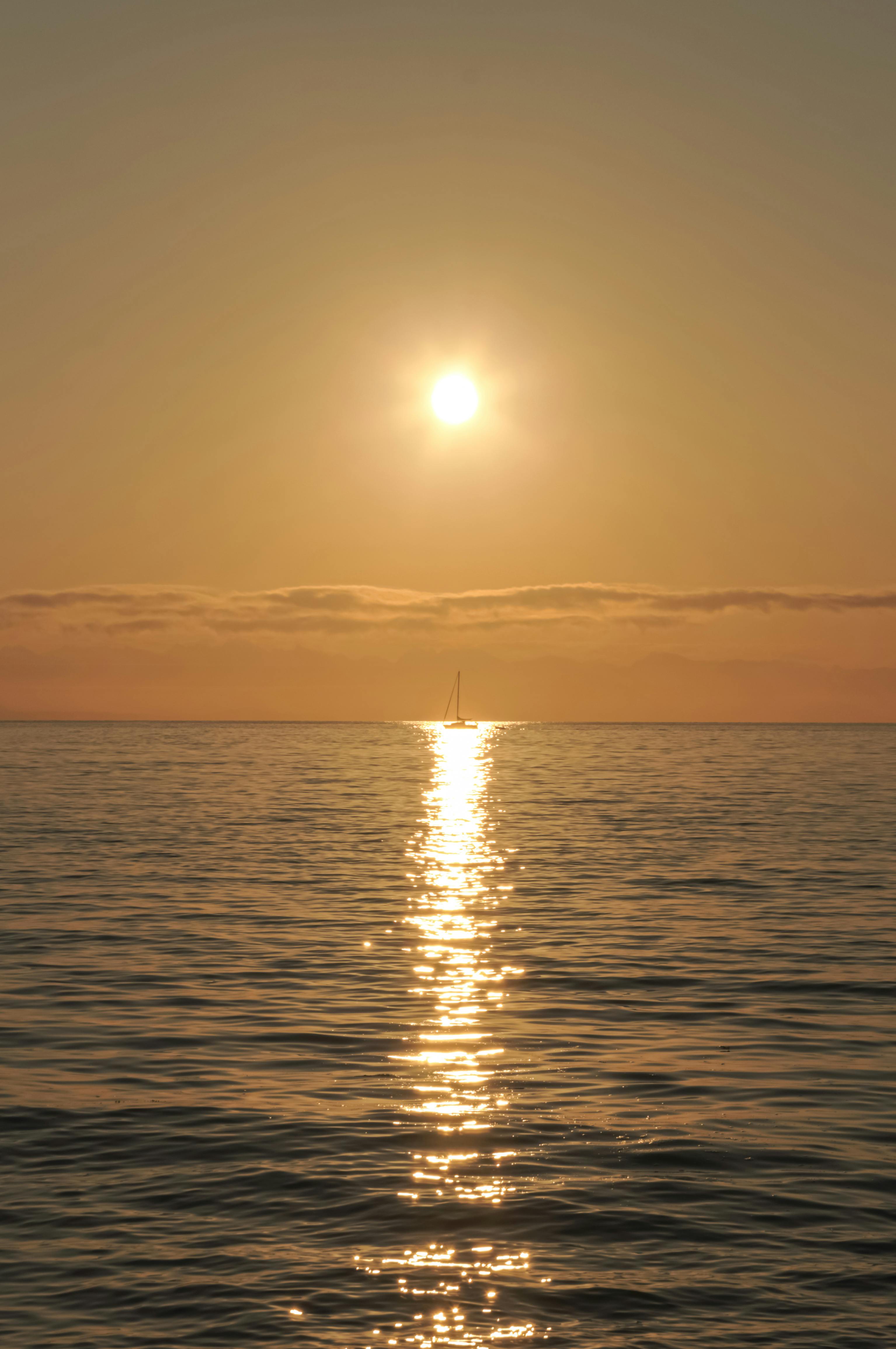 Body of Water During Sunset · Free Stock Photo