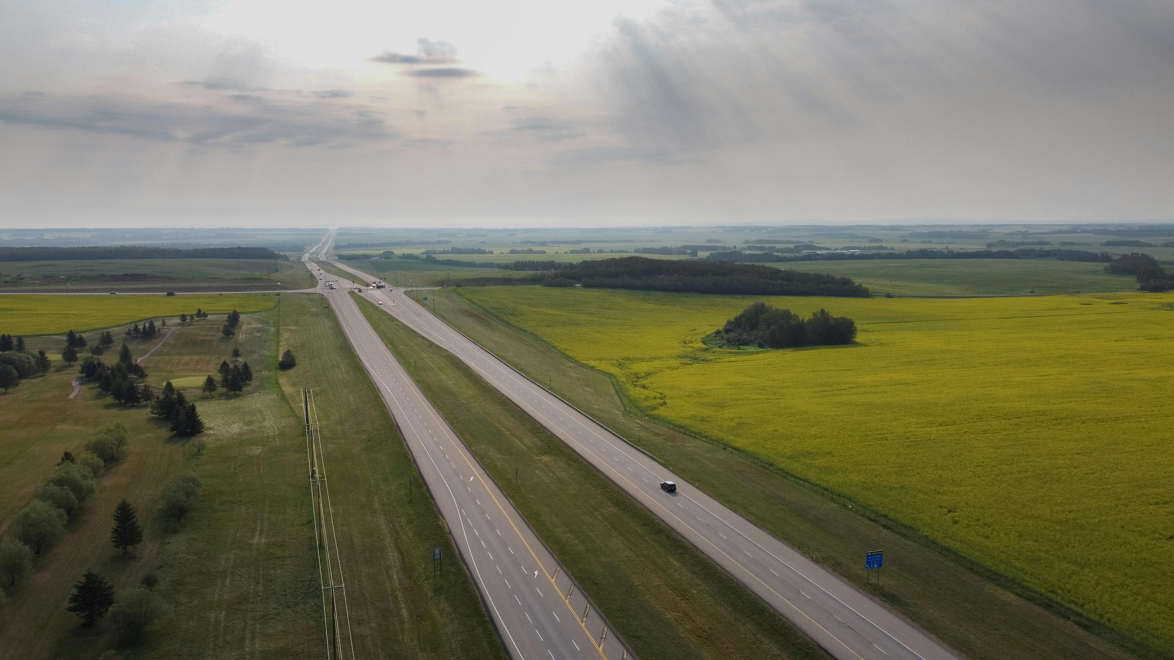 An Aerial Shot of a Highway · Free Stock Photo