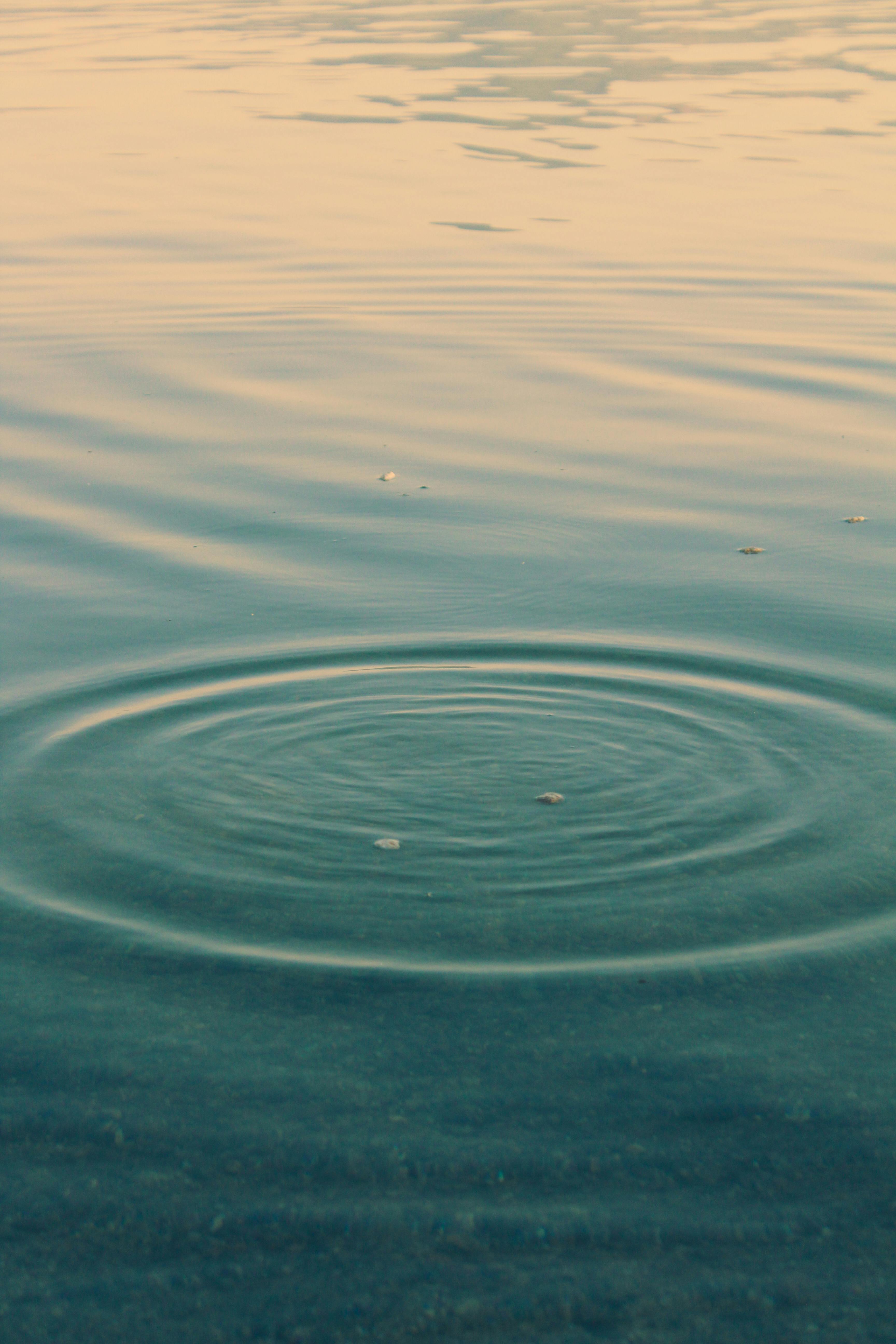 Close-Up Shot of a Water Surface · Free Stock Photo