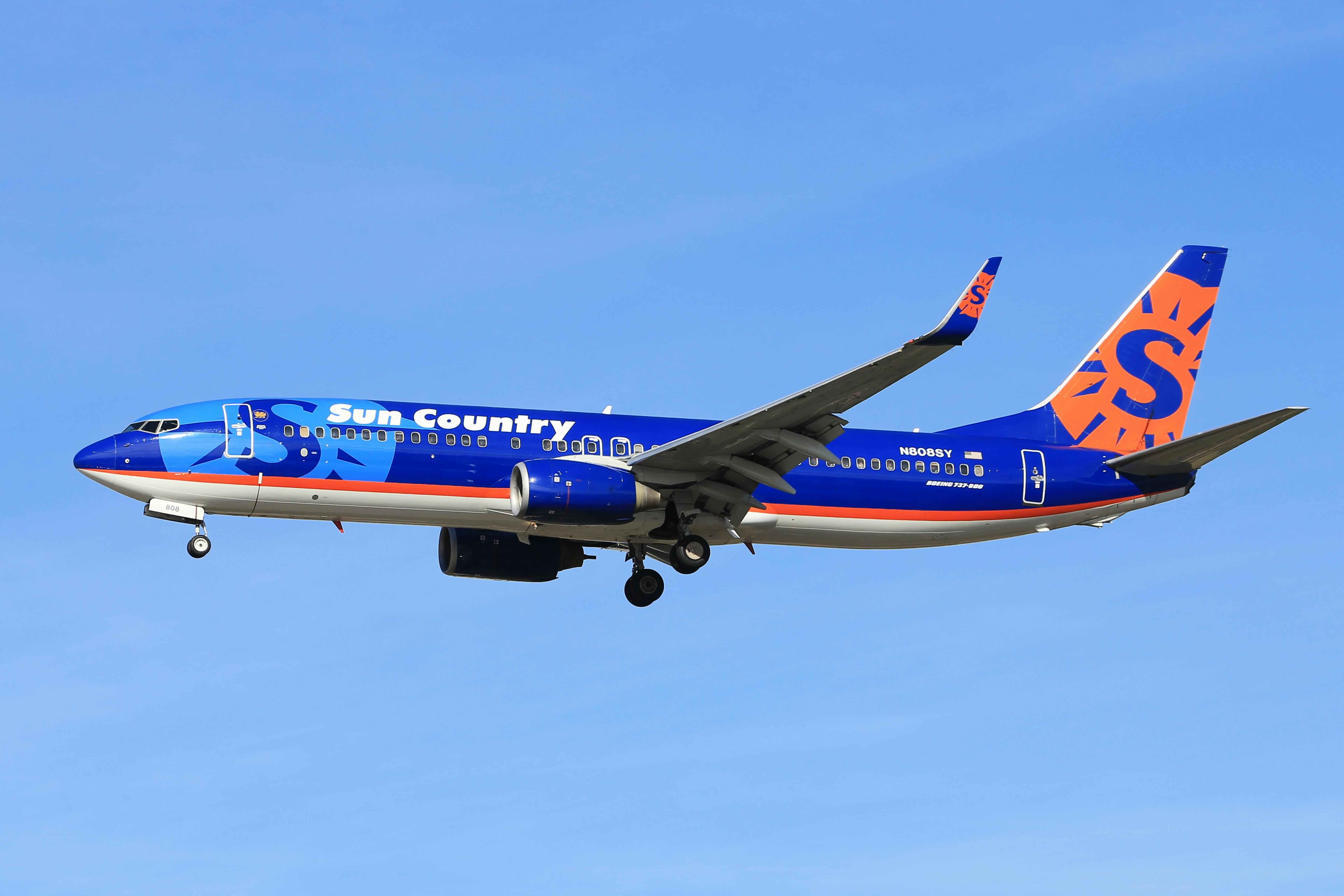 A Blue Passenger Plane in Flight · Free Stock Photo