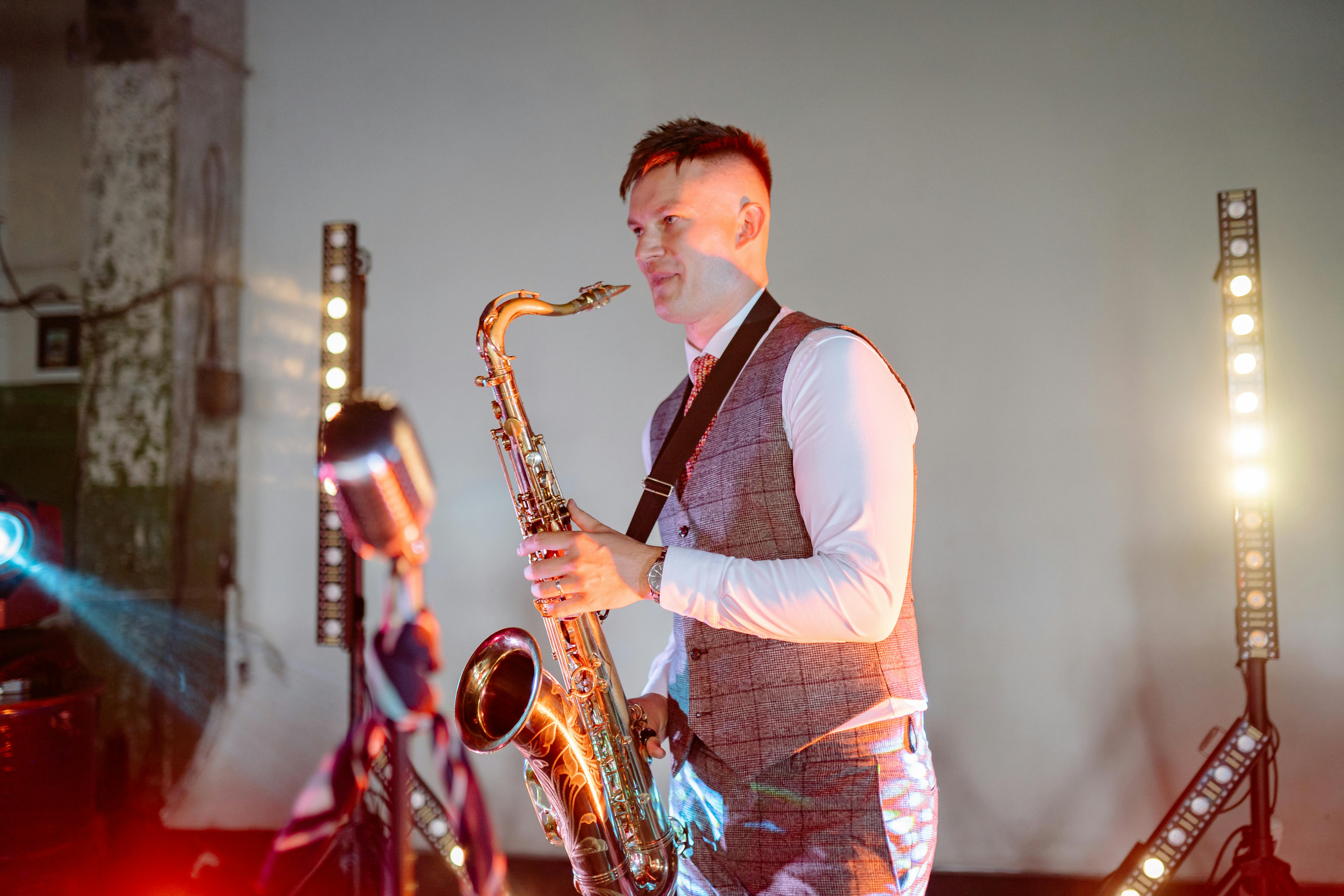 A Man Playing a Saxophone · Free Stock Photo