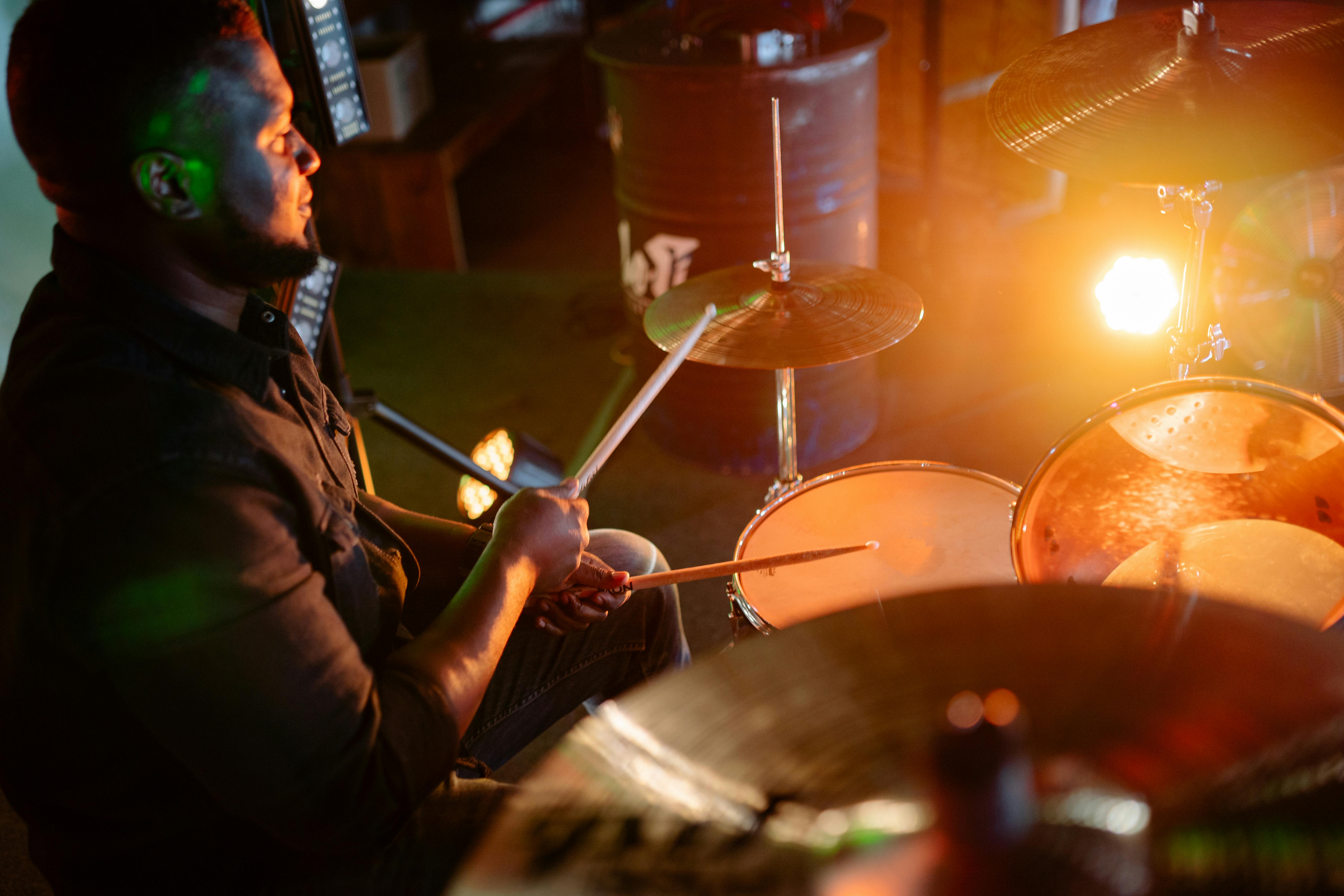 Man Playing the Drums · Free Stock Photo