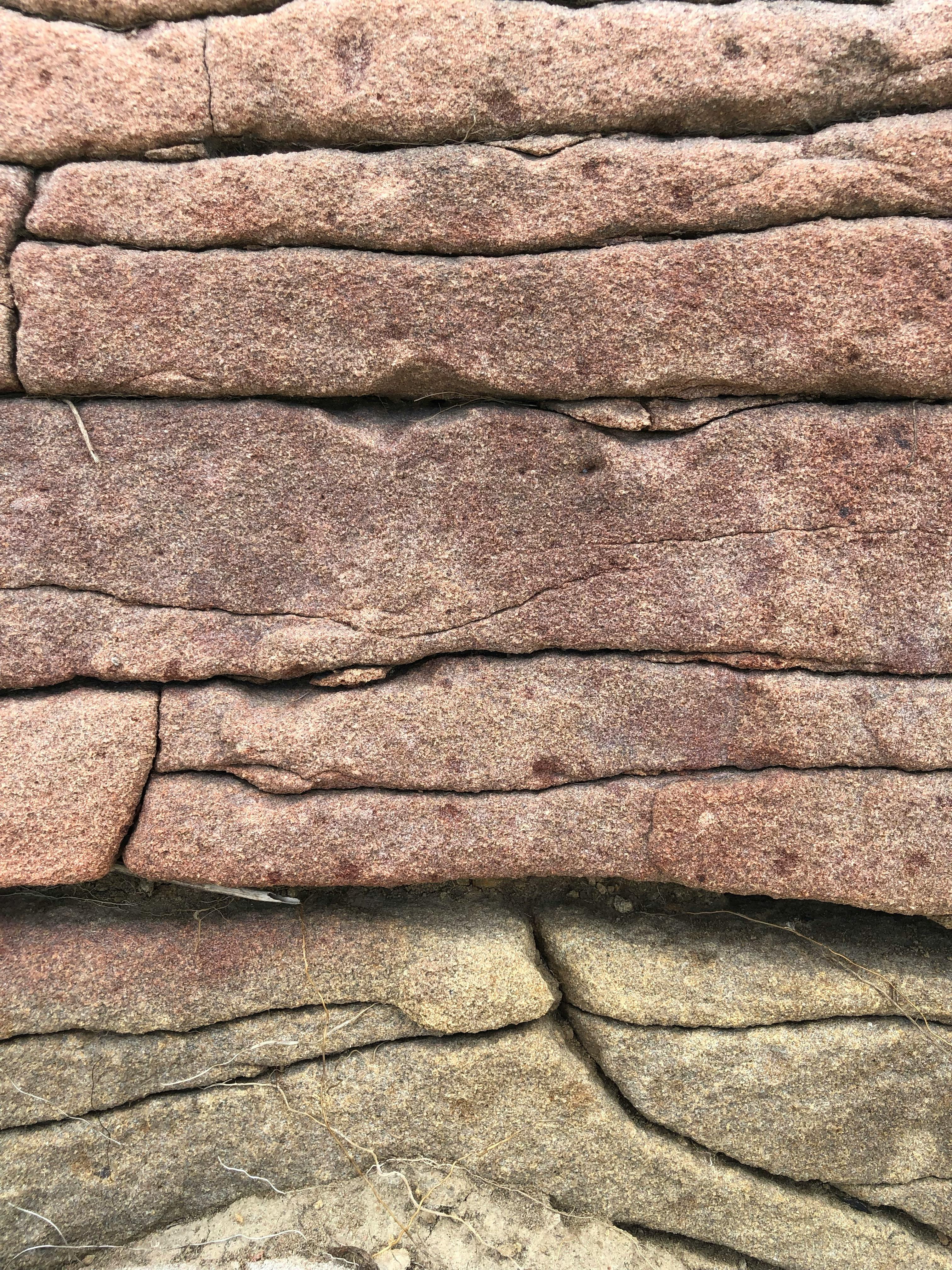 Layers of Red Sandstone Rock · Free Stock Photo