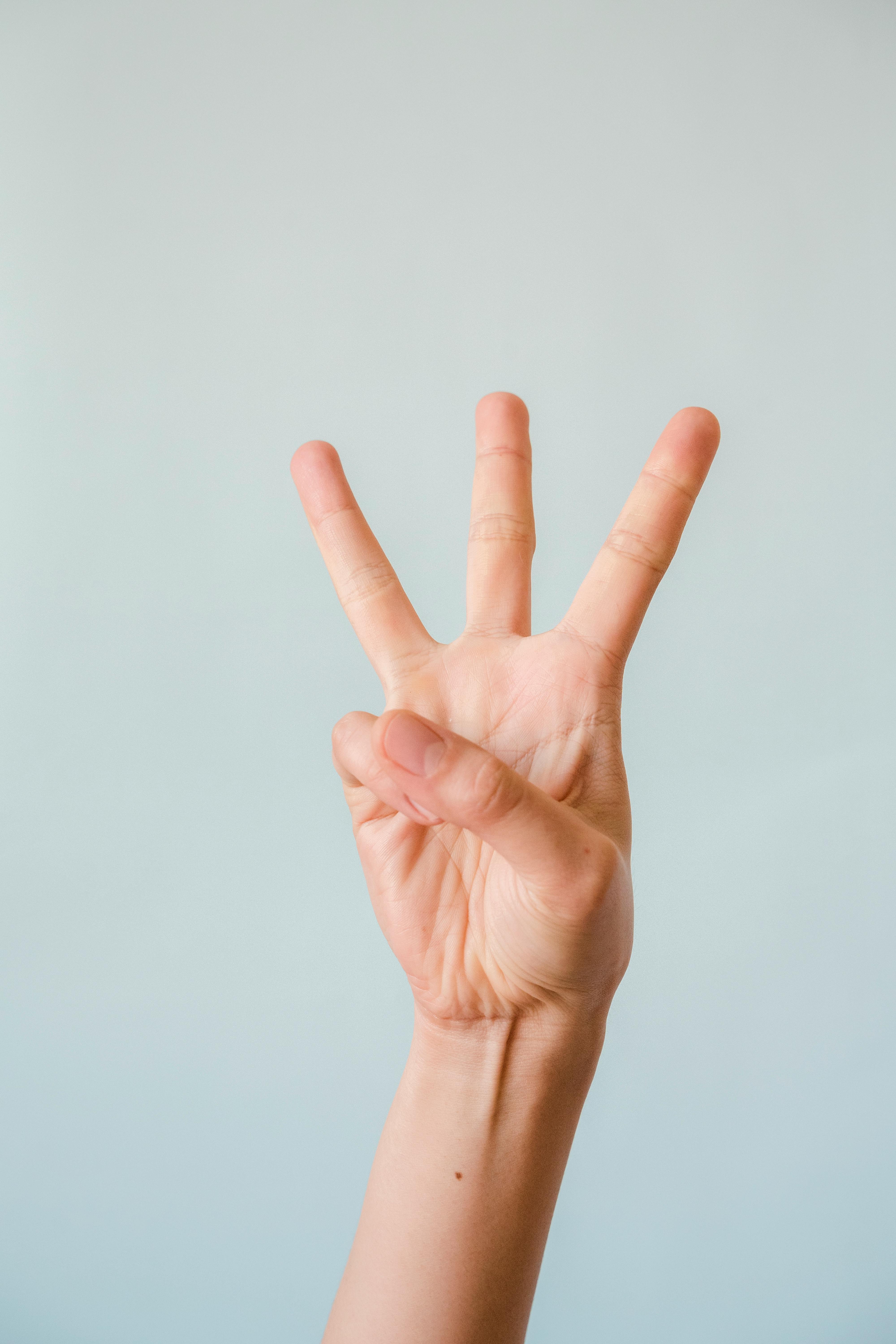 A Person Doing Sign Language · Free Stock Photo