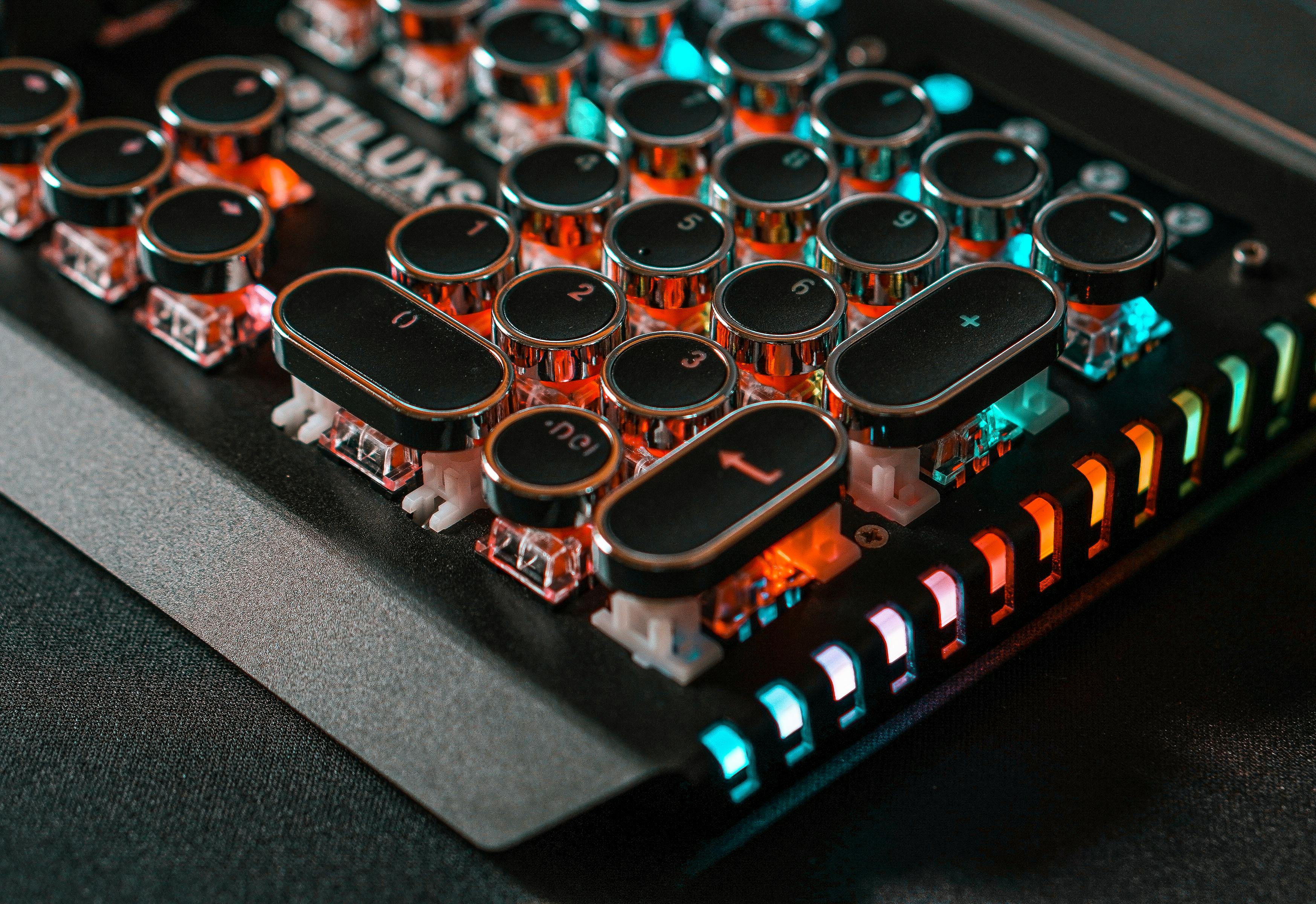 Close-Up of a Mechanical Keyboard · Free Stock Photo