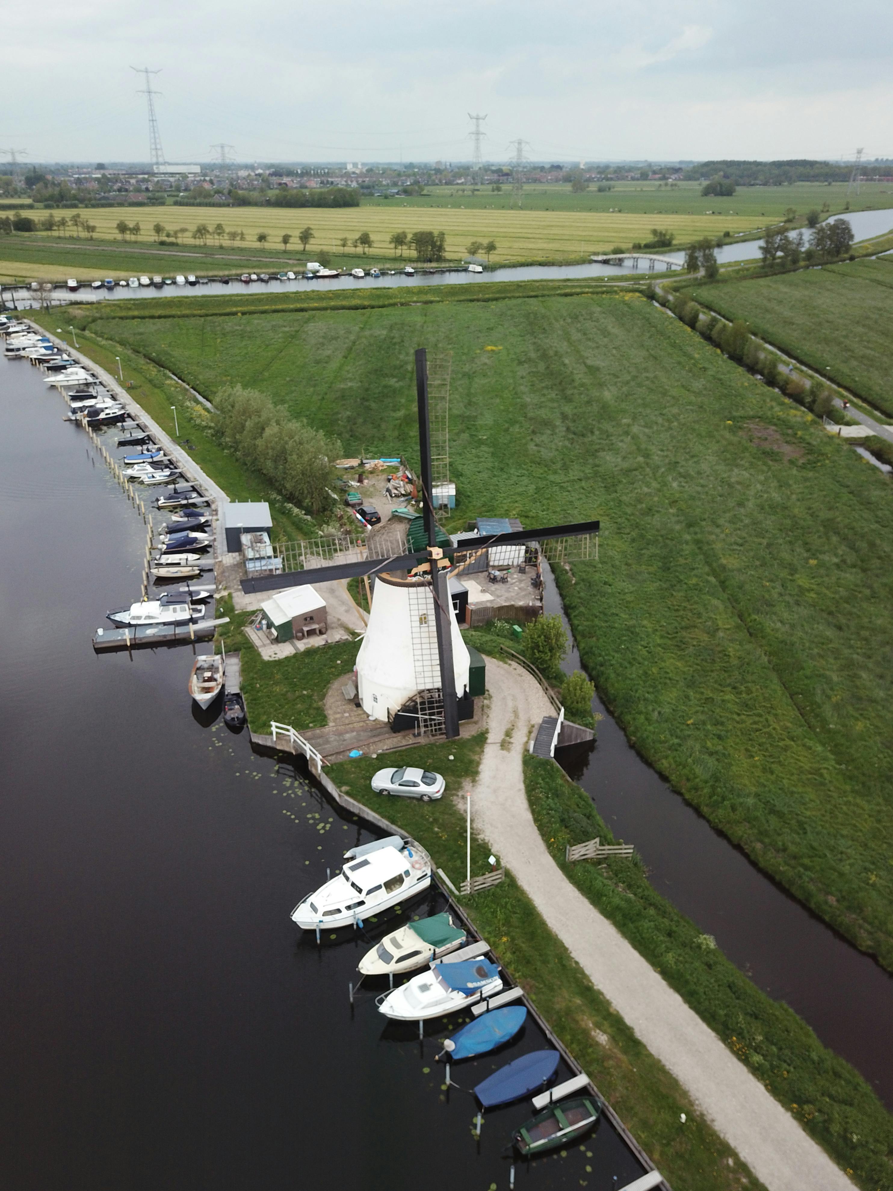 Aerial View of Boats on Dock · Free Stock Photo