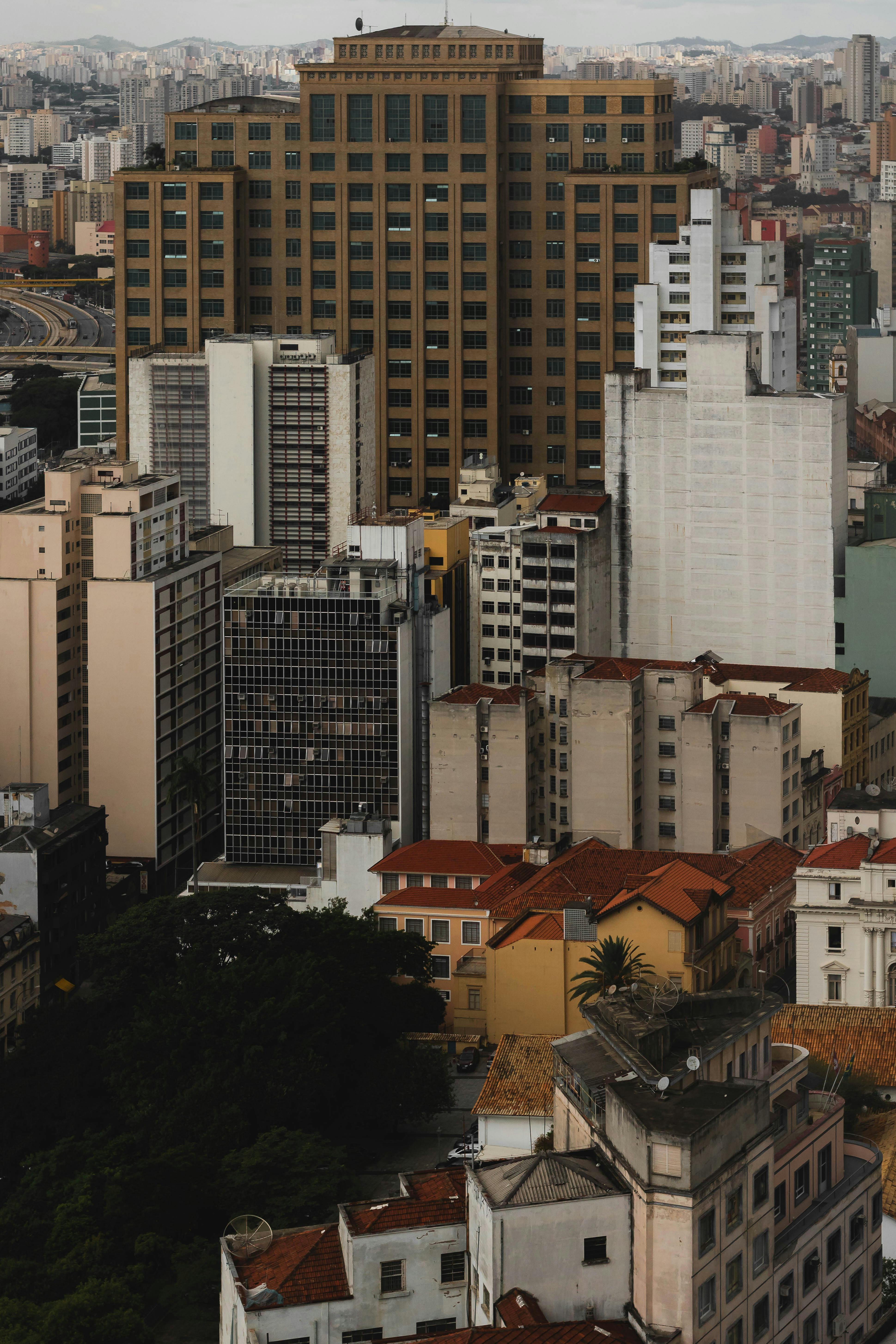 Aerial View of City Buildings · Free Stock Photo
