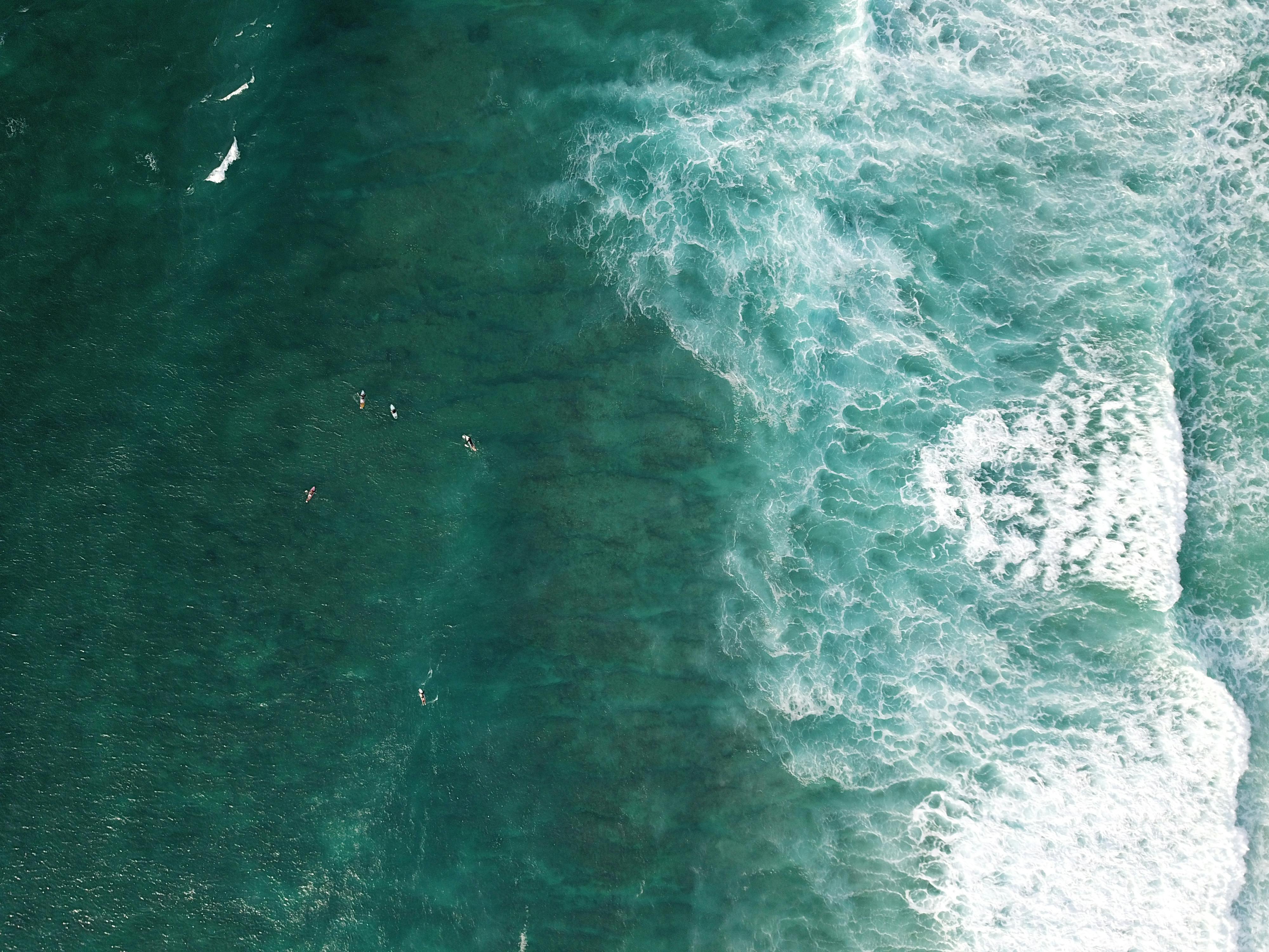 Aerial View of Ocean Wave · Free Stock Photo