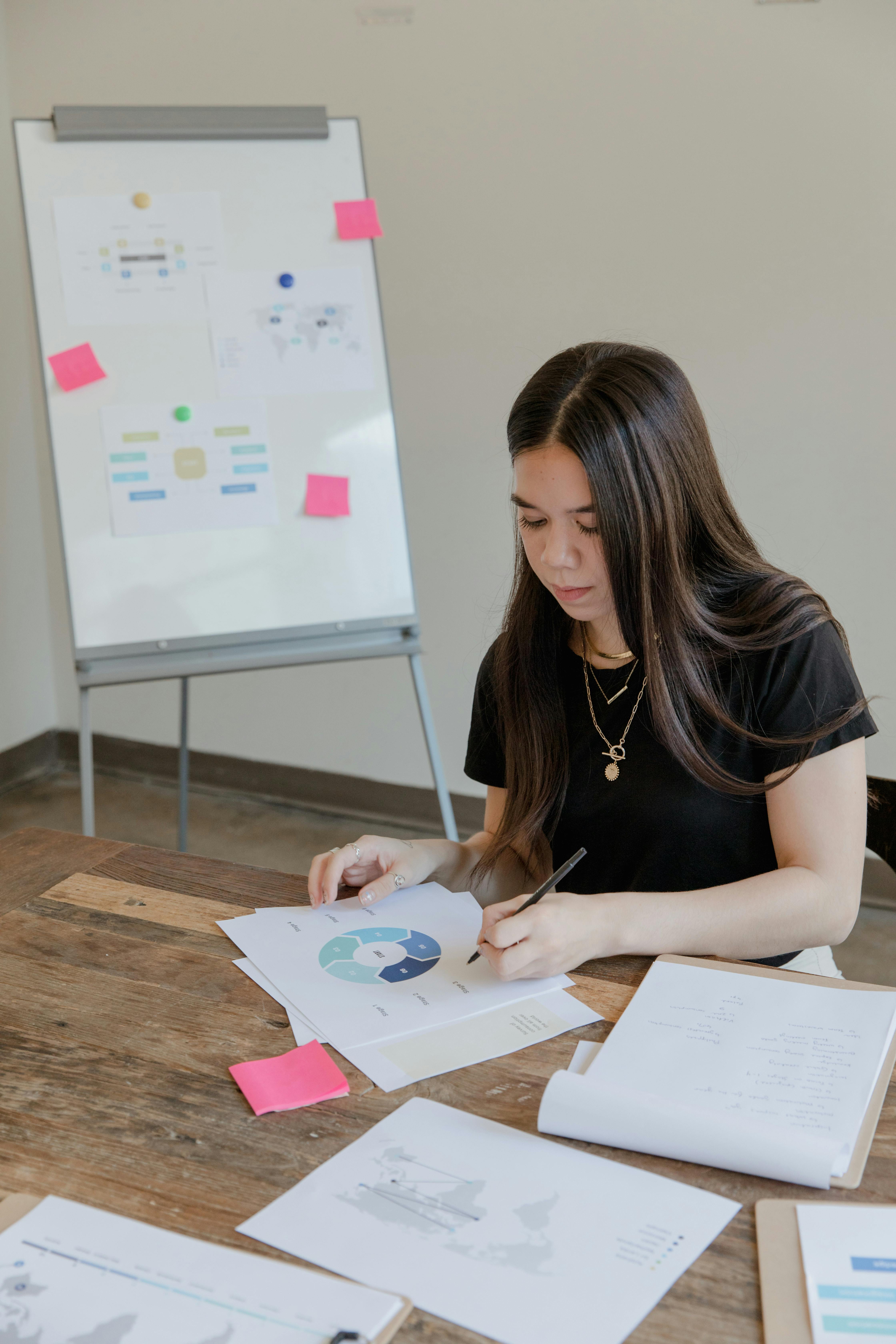 Photo of a Woman Presenting at the Office · Free Stock Photo